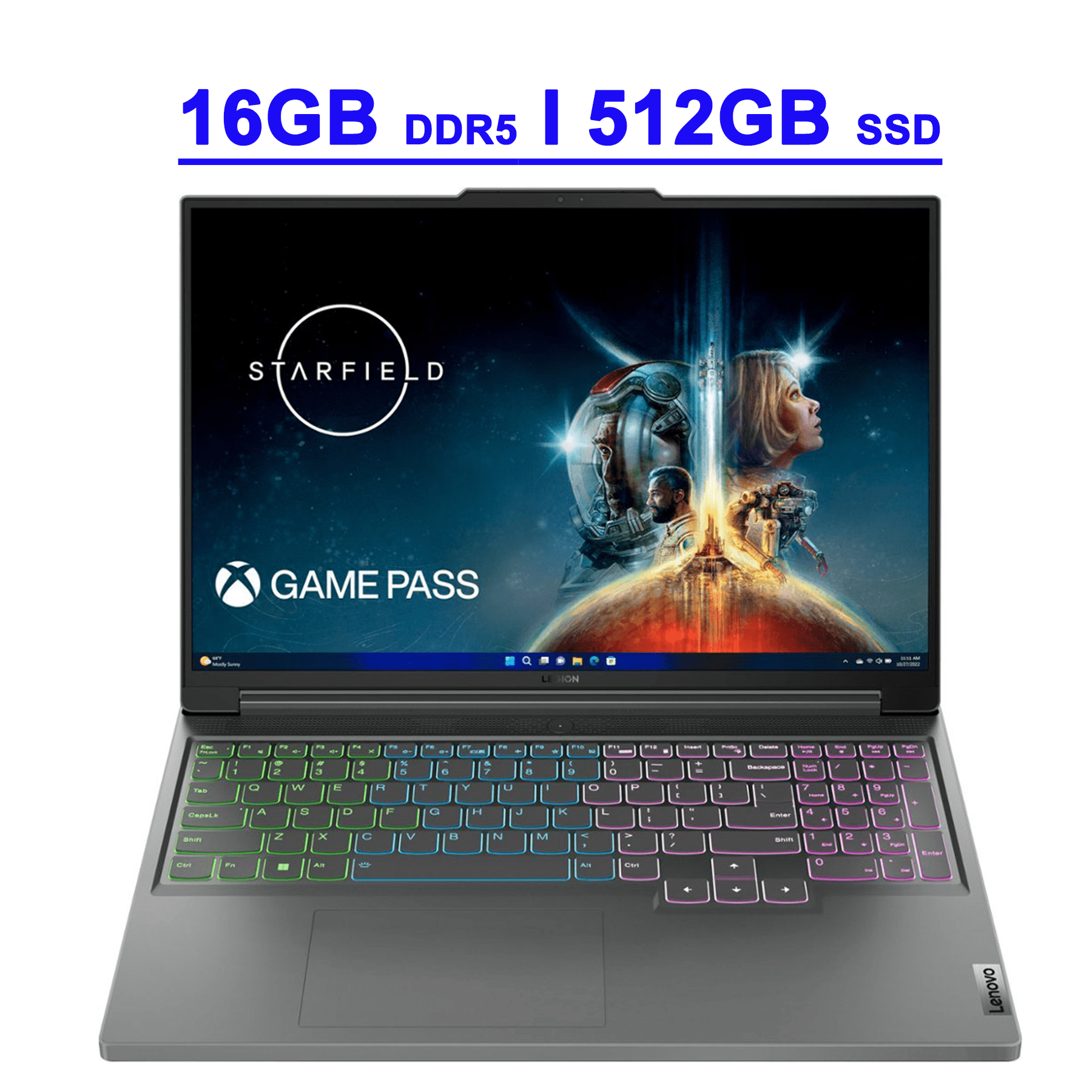 Lenovo Legion Slim 5 Premium Gaming Laptop 16" WUXGA IPS 144Hz AMD Zen4 ...