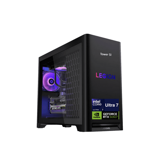 Lenovo Legion Tower 5i Gaming Desktop PC (Intel Ultra 7 265F, GeForce RTX 5060 Ti 8GB GDDR7 ...