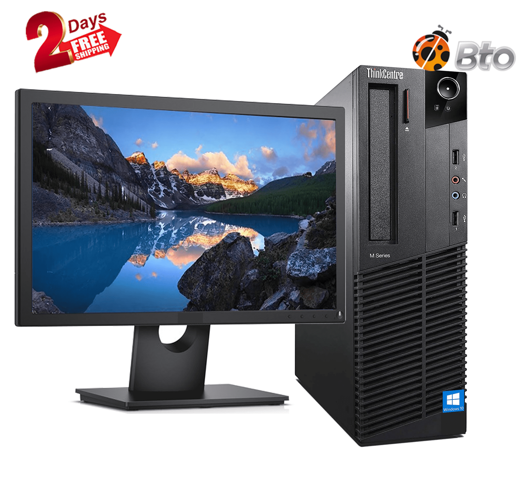 Restored Lenovo M92 ThinkCentre Desktop Small Form Computer Intel Core ...