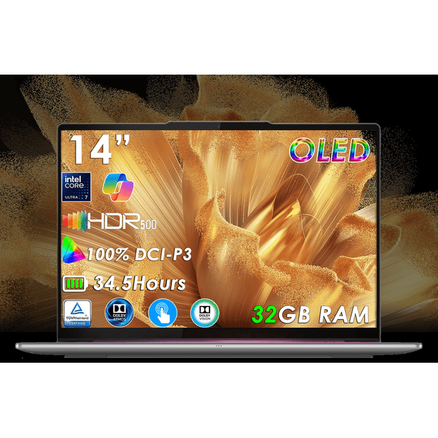 Lenovo Slim 7i Aura Edition, 14" OLED Touch Copilot+ PC, Intel Core ...