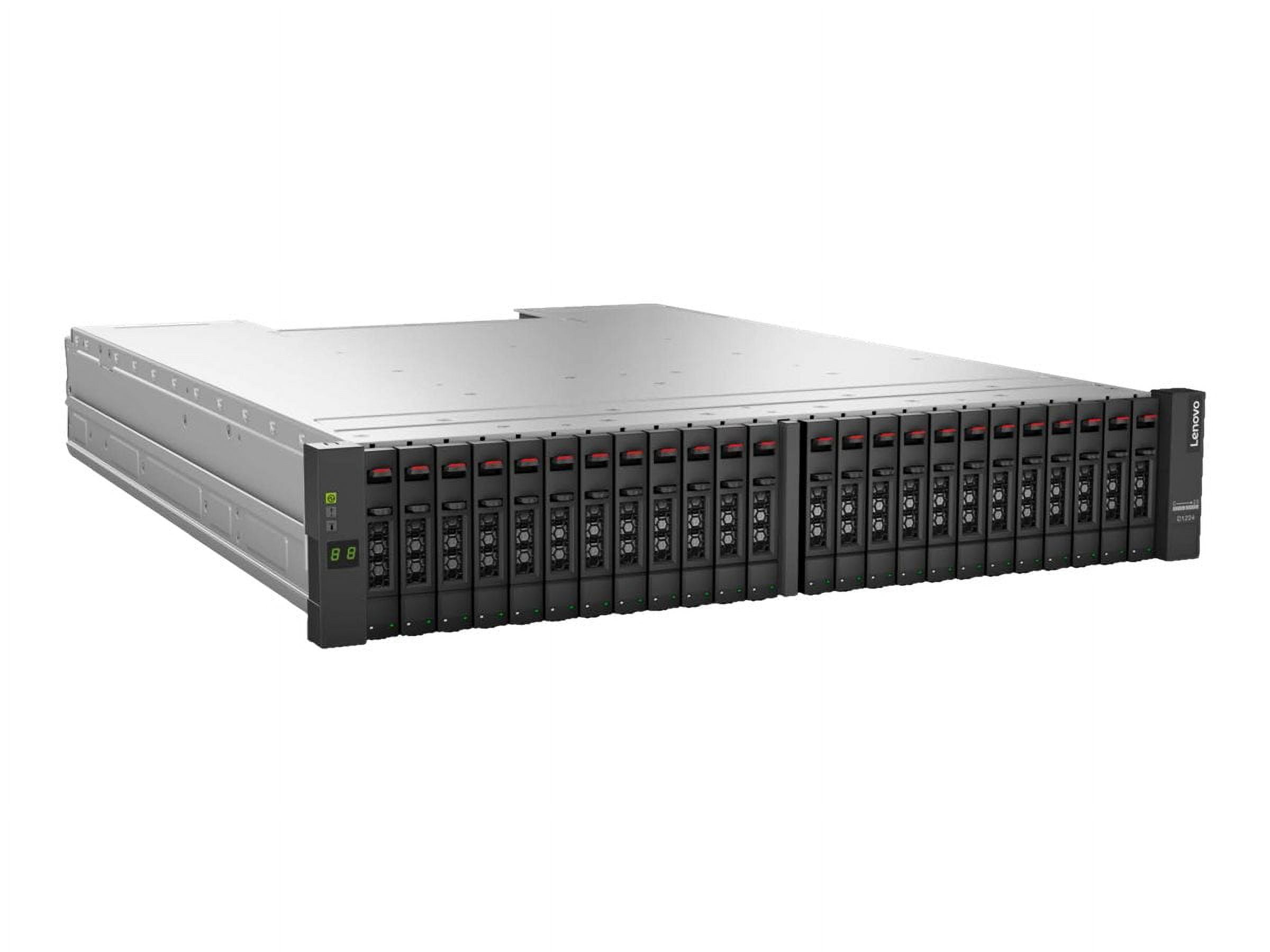 Lenovo Storage D1224 4587 - Storage enclosure - 24 bays (SAS-3) - rack ...