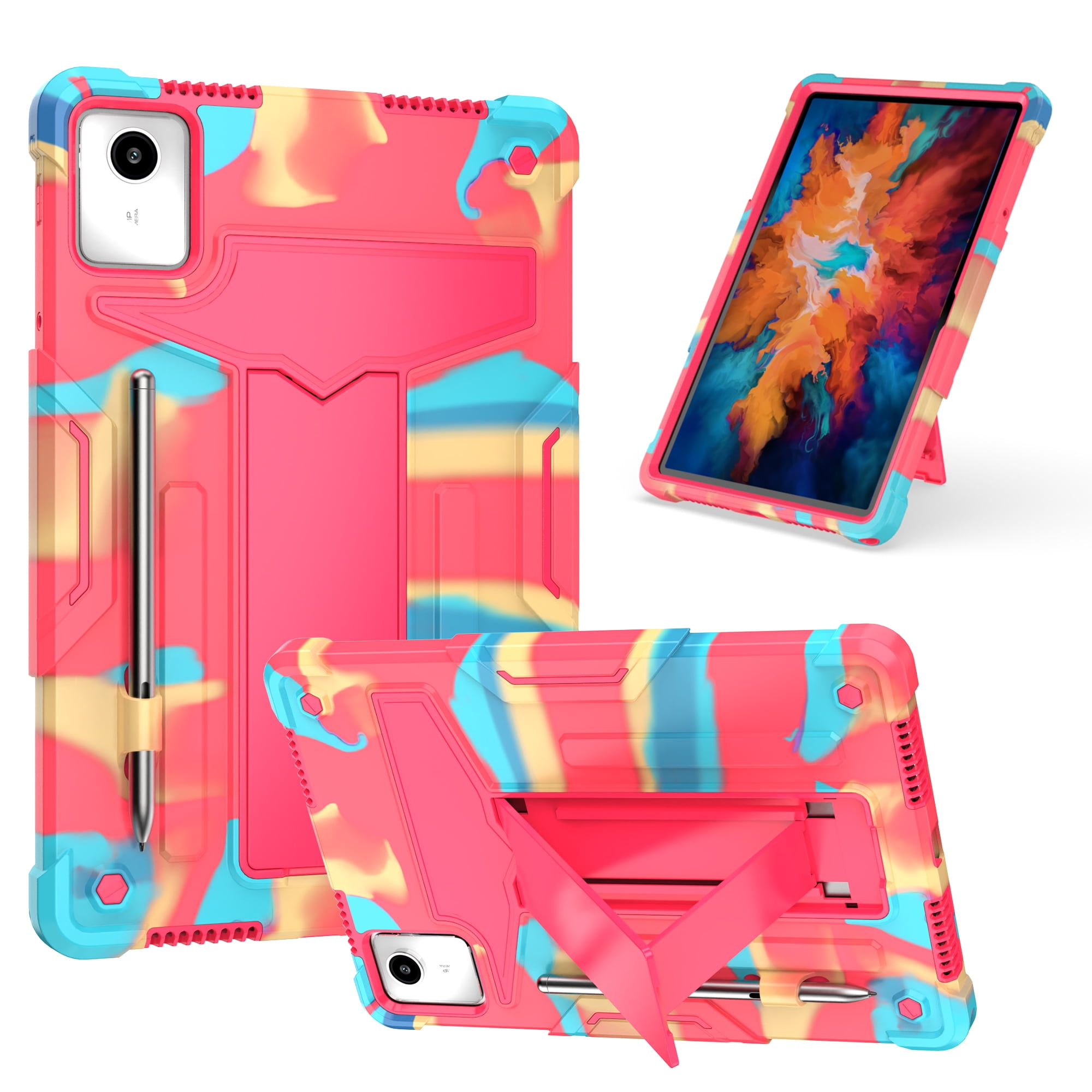 for Lenovo Tab M11 11" 2024 Case, Silicone Hard Back Kids Friendly ...
