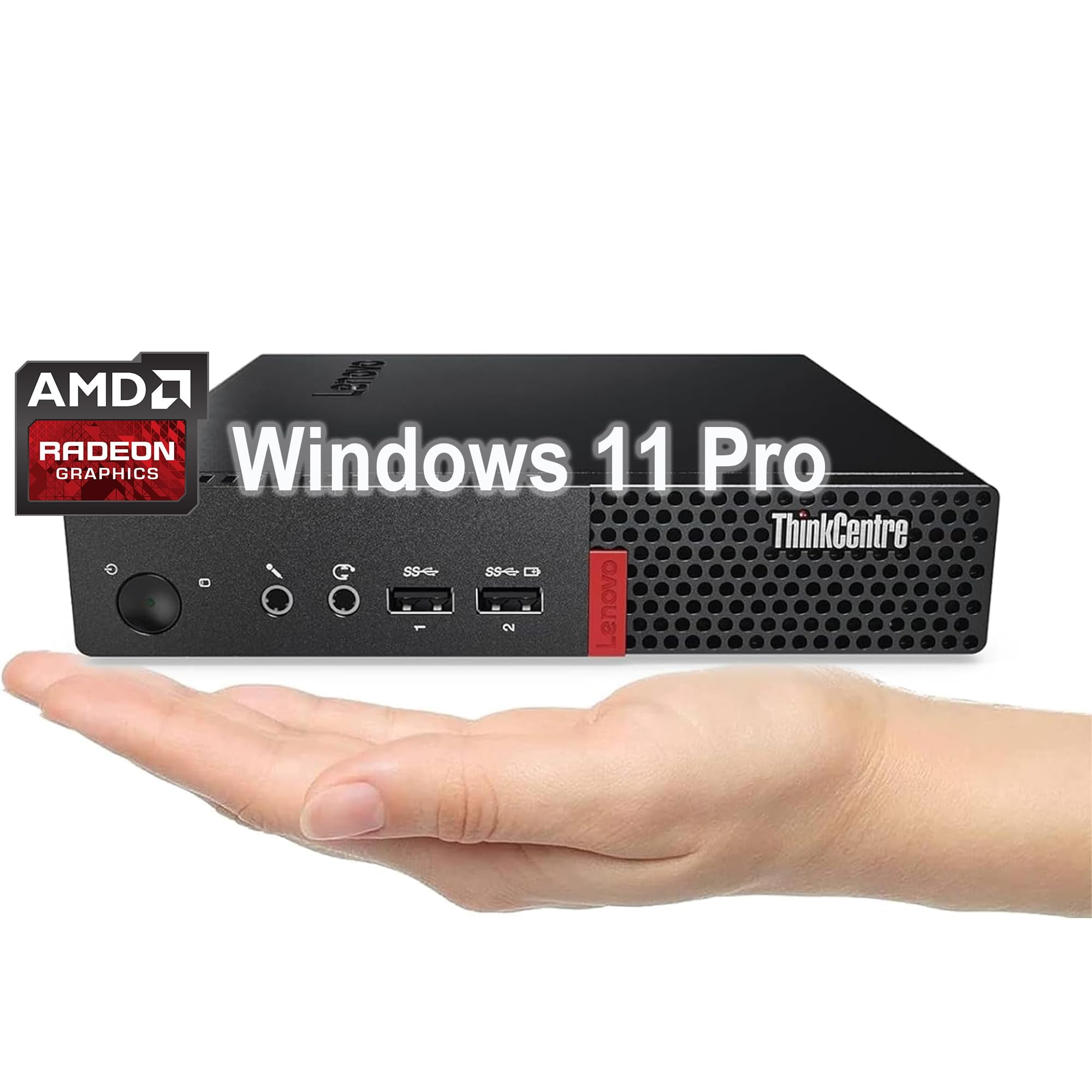 Lenovo ThinkCentre M625 Mini Business Desktop, AMD A4-9120C Processor, AMD Radeon R4 Graphics ...