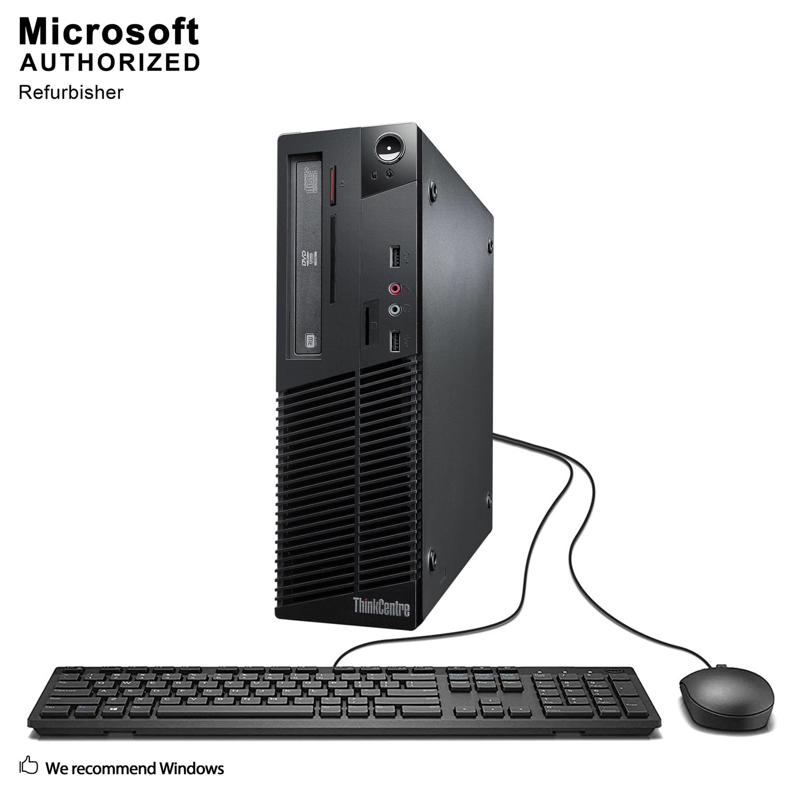 Pre-Owned Lenovo ThinkCentre M73 SFF Dekstop PC Intel Quad Core I5-4590 ...