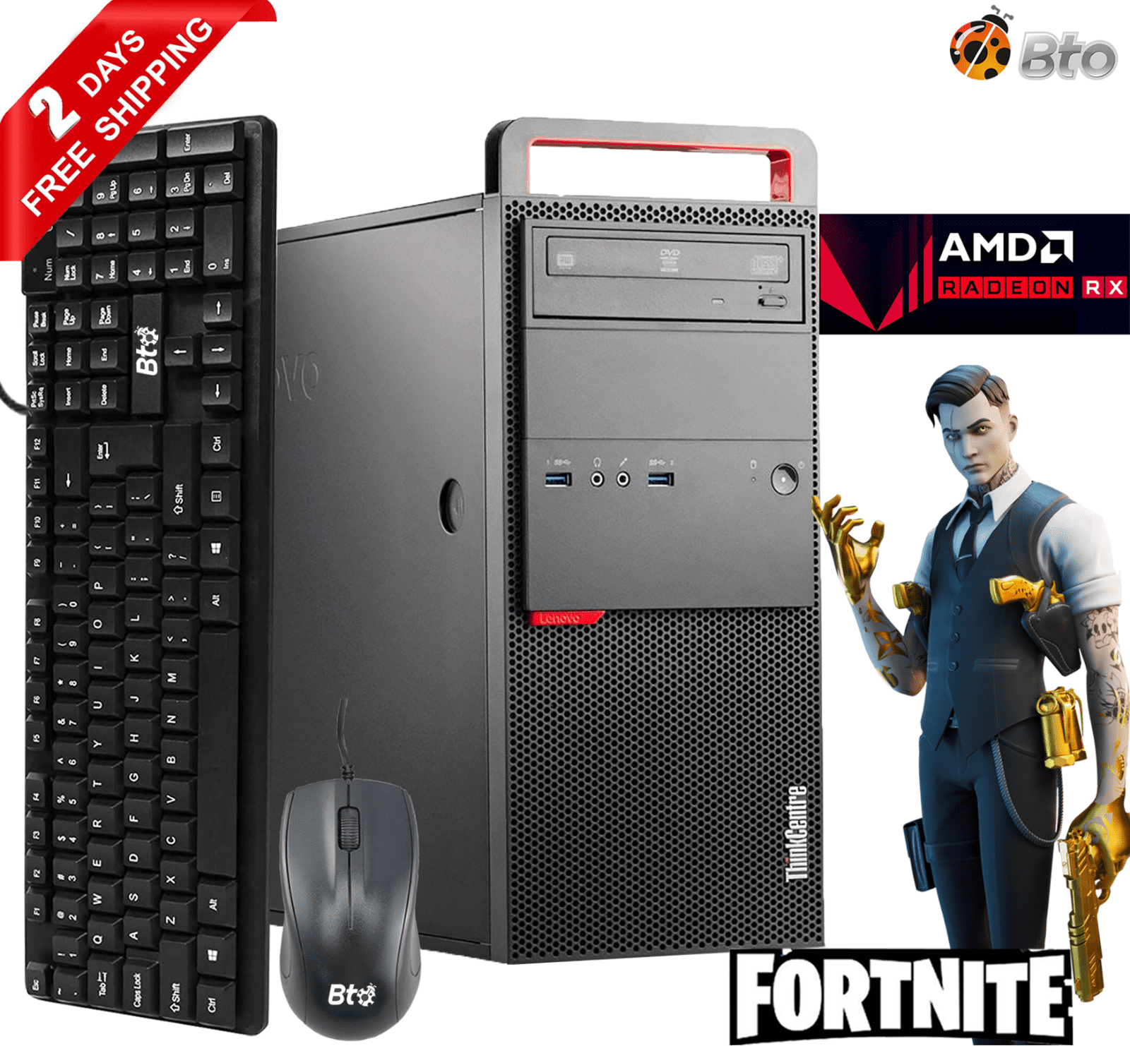 Restored Lenovo ThinkCentre M900 Gaming Computer Tower, Intel Core i5 ...