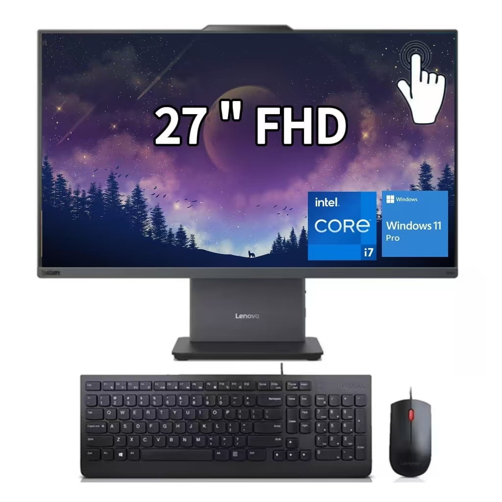 Lenovo ThinkCentre Neo 50a Gen 5 27 inch FHD Touch All-in-One Business Desktop ,Intel Core i7 ...