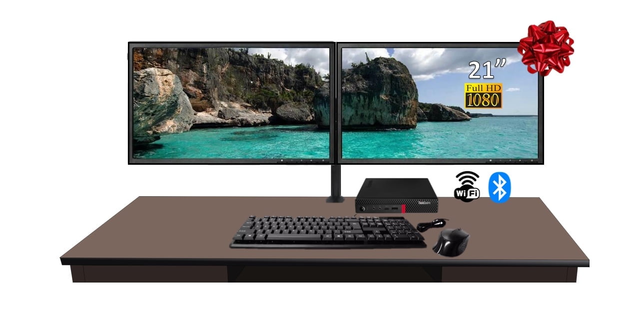 Lenovo ThinkCentre Tiny Desktop Bundle Intel Core i5-8265U 1.6GHz, 16GB ...