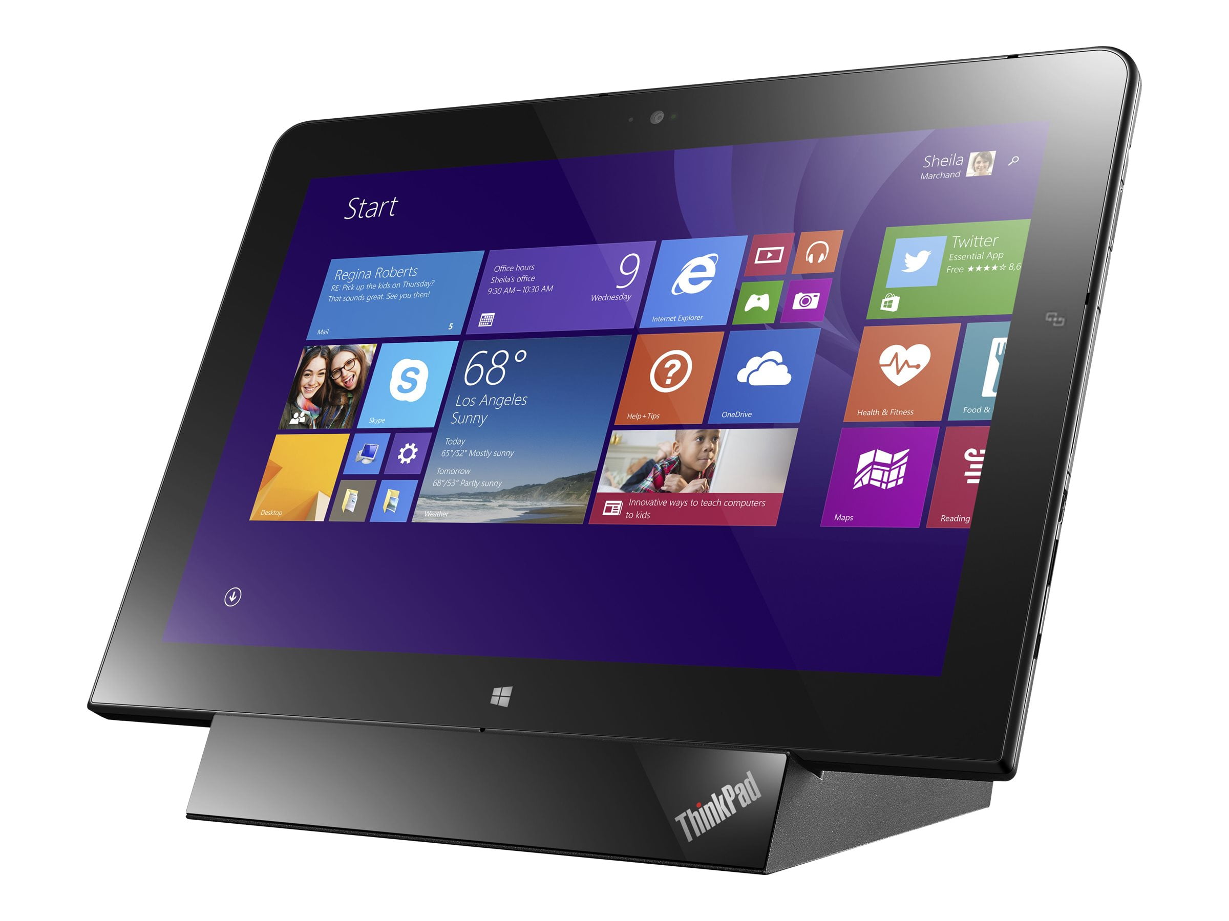 Lenovo ThinkPad 10 (2nd Gen) 20E3 - Tablet - Intel Atom x7 - Z8750 / up to 2.56 GHz - Win 10 Pro ...