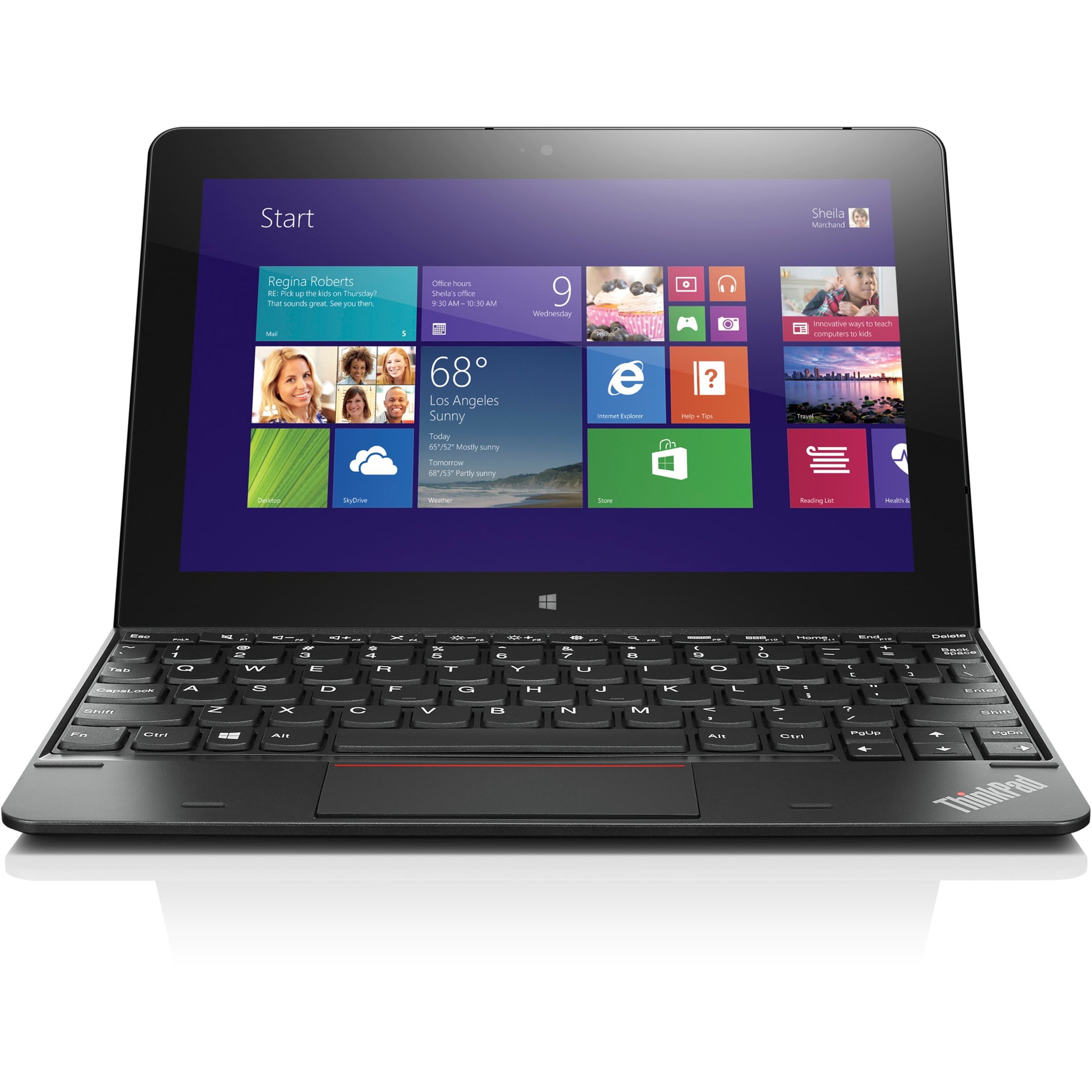 Lenovo ThinkPad 10 Ultrabook Keyboard - Keyboard - with trackpad ...