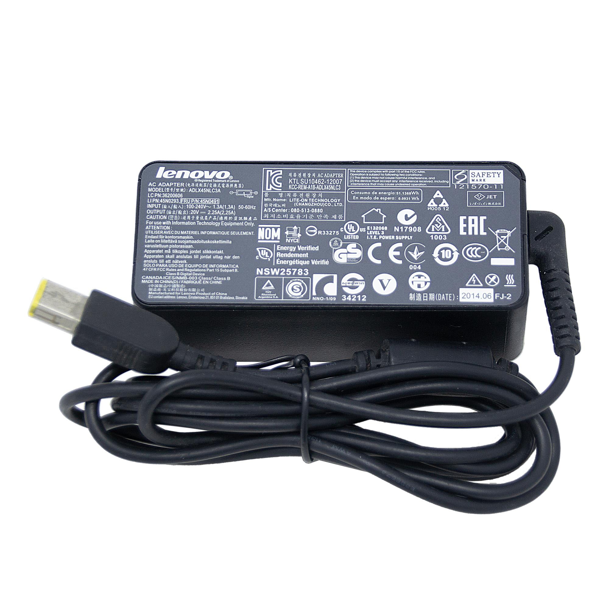 Lenovo ThinkPad 11e 20E6 Power Adapter - 45W Laptop Charger AC ...