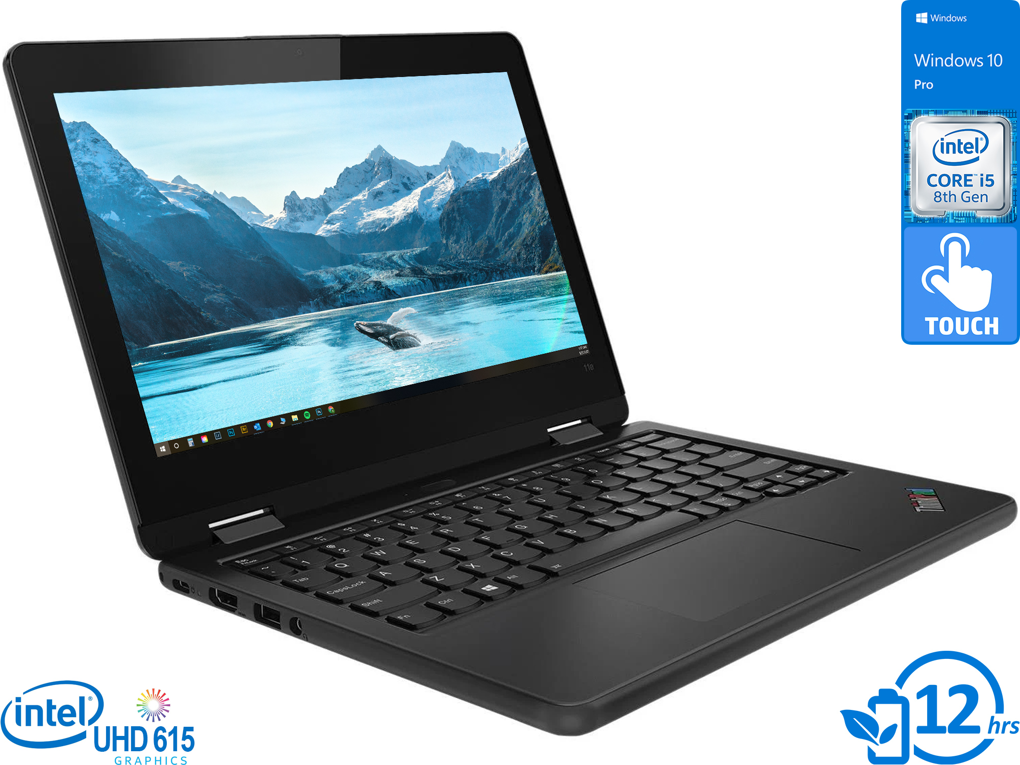 Lenovo ThinkPad 11e Yoga Gen 6 2-in-1, 11.6" IPS HD Touch Display ...