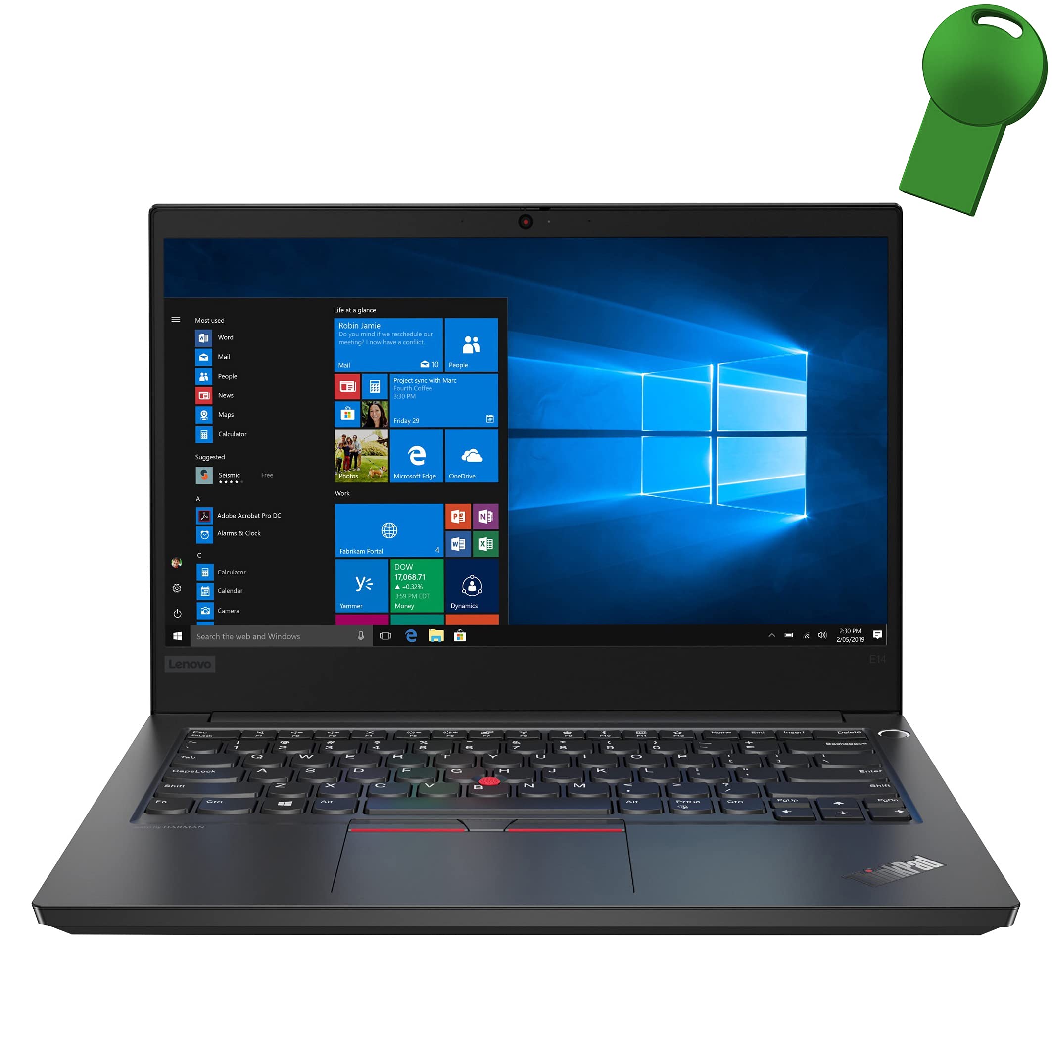 Lenovo ThinkPad E14 14" FHD Business Laptop Computer, Intel Quad-Core ...