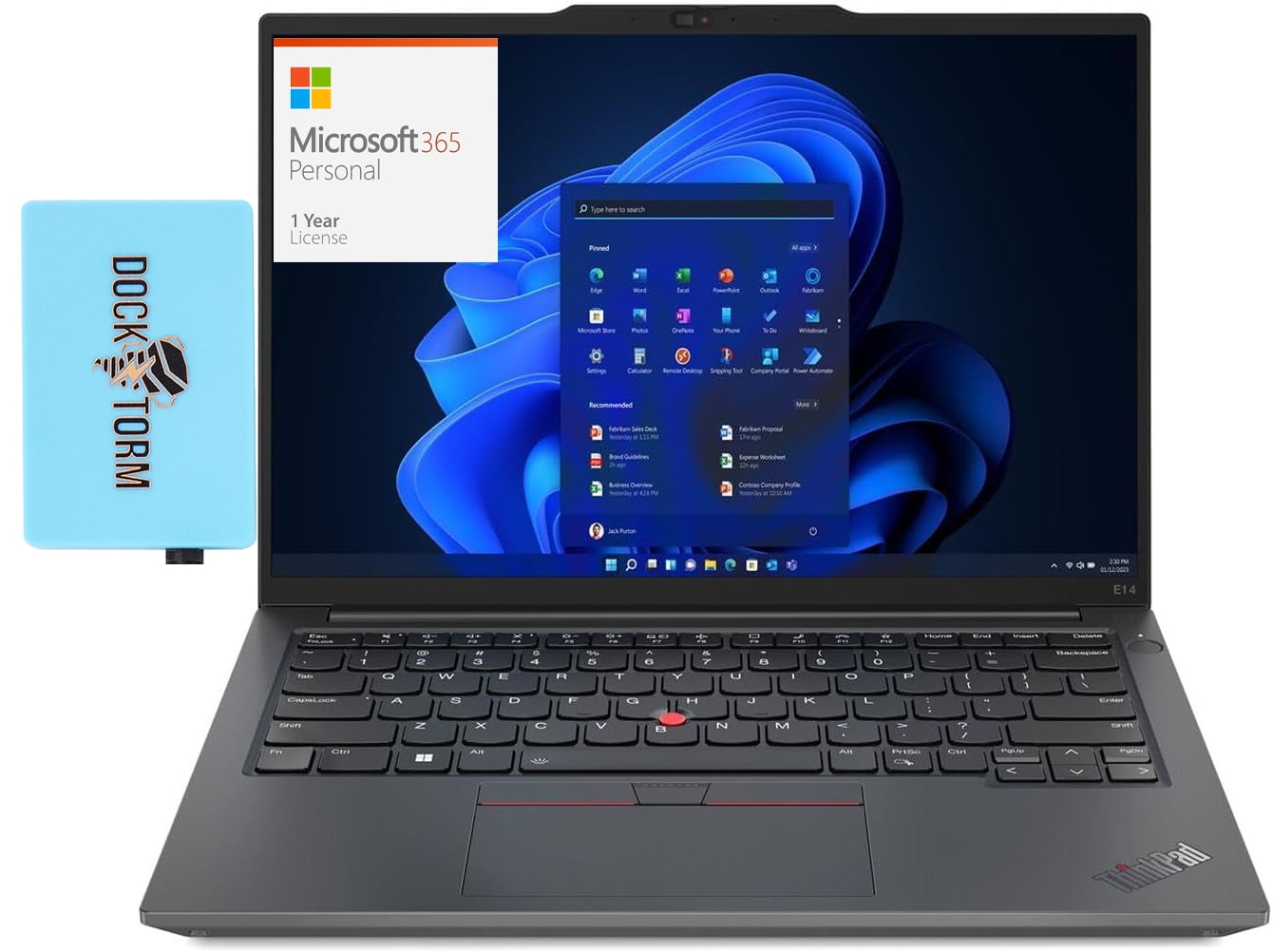 Lenovo ThinkPad E14 G5 School/Business Laptop (Intel i5-1335U 10-Core ...