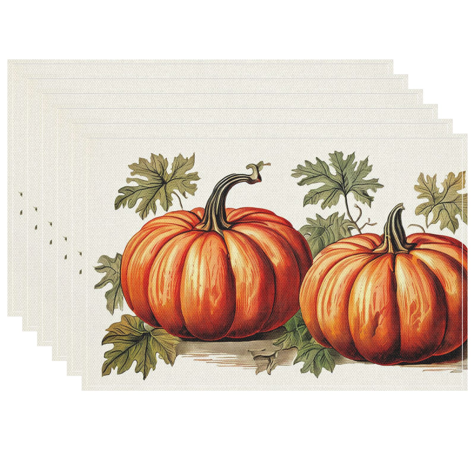 Fade-Resistant Plants Fall-featured Placemat Decoration for Restaurant ...