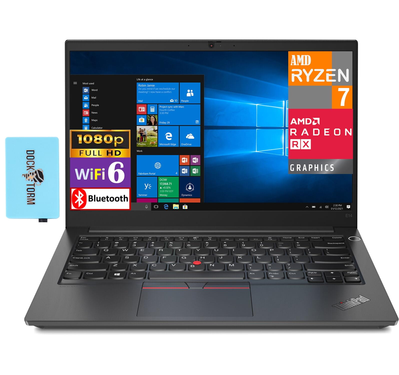 Lenovo ThinkPad E14 Gen 3 14" FHD IPS Laptop (AMD Ryzen 7 5700U (Beats ...