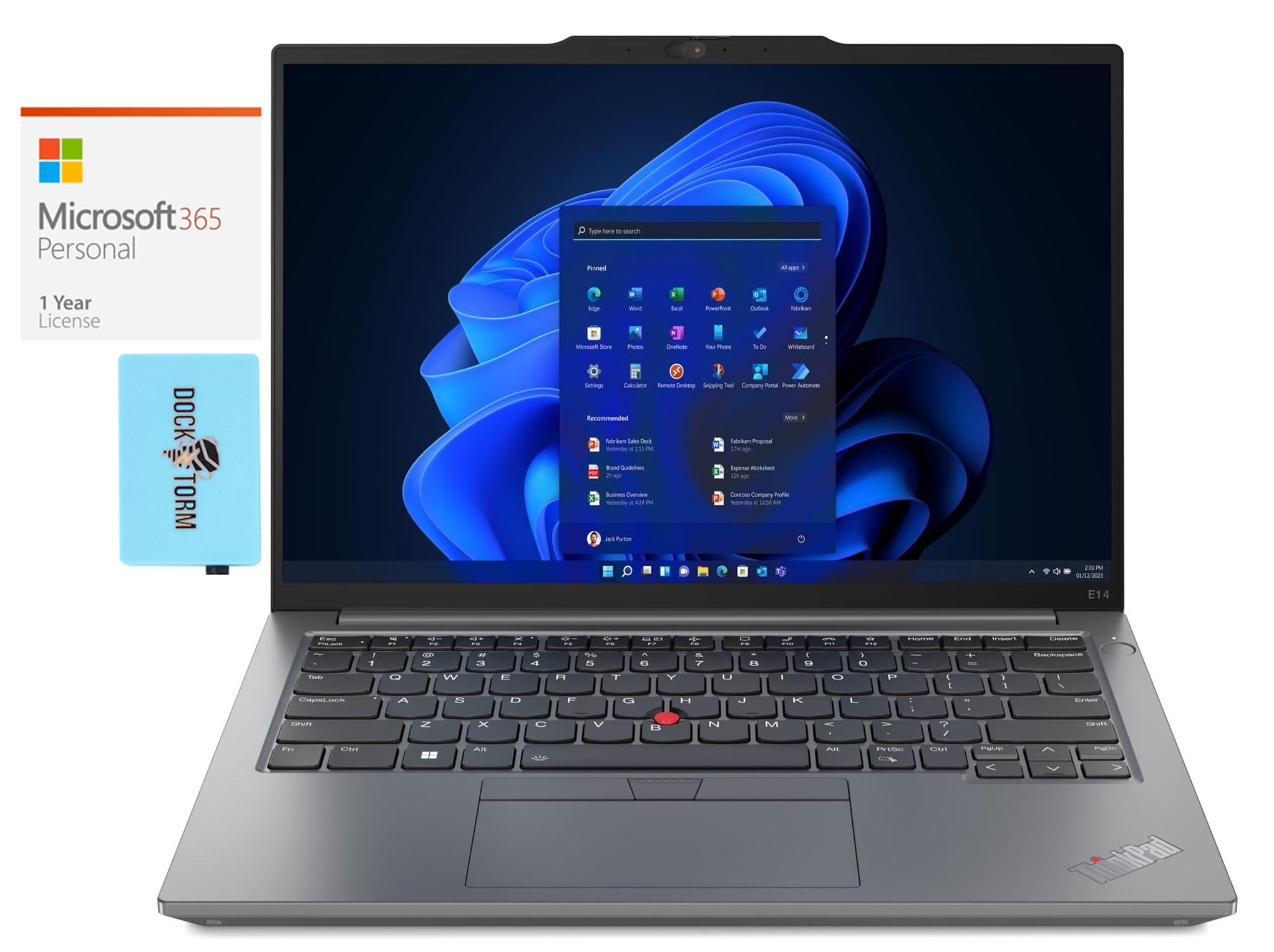 Lenovo ThinkPad E14 Gen 5 Home/Business Laptop (AMD Ryzen 7 7730U 8 ...