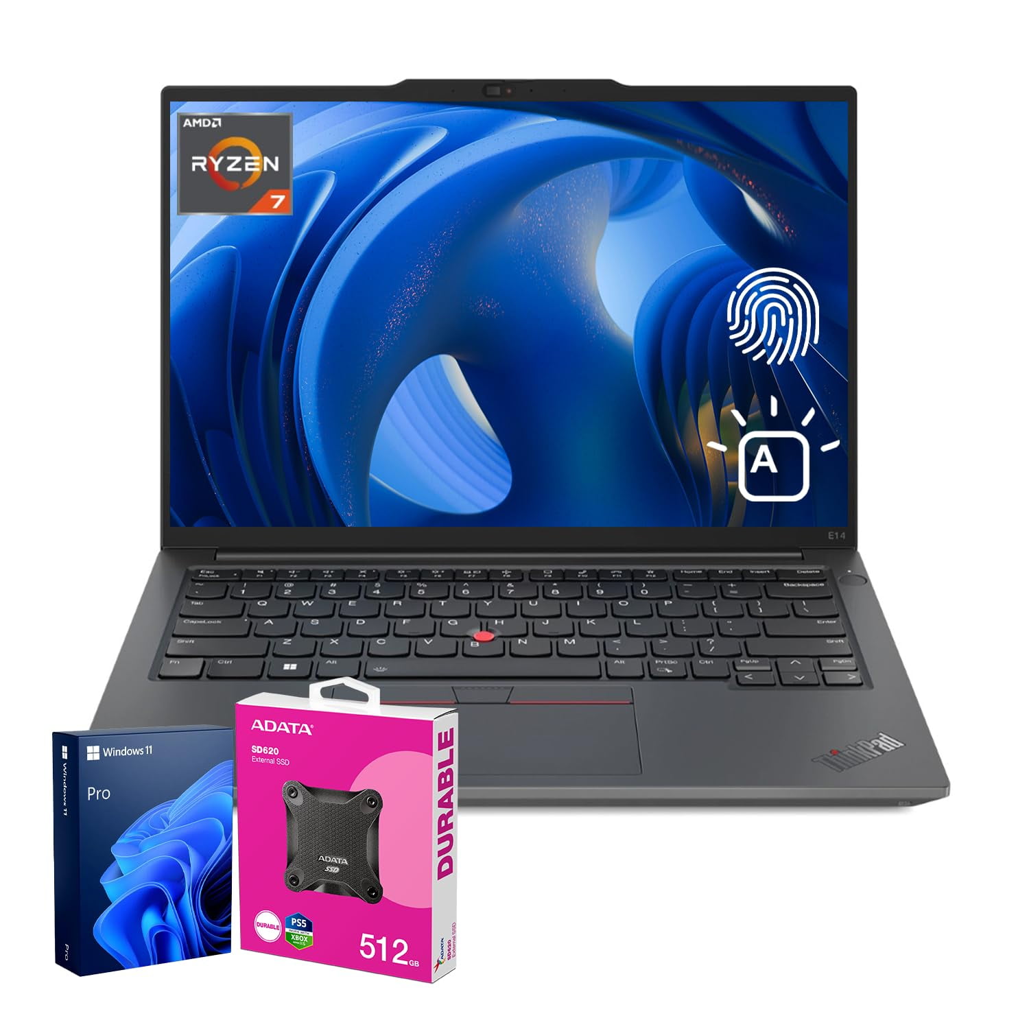 Lenovo ThinkPad E14 Gen 6 Business Laptop, 14" WUXGA, AMD Ryzen 7 7735U up to 4.75GHz, 16GB DDR5 ...