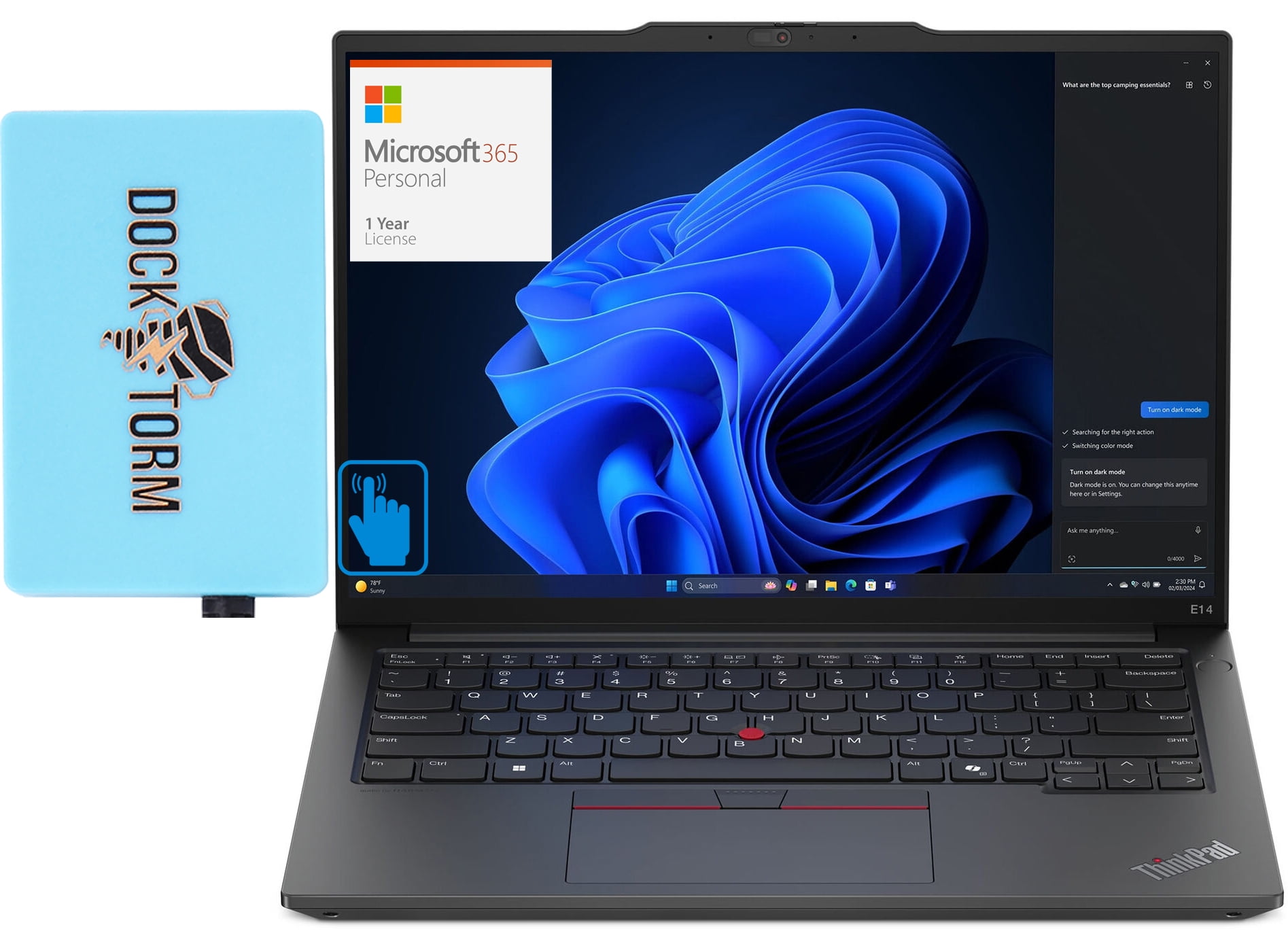 Lenovo ThinkPad E14 Gen 6 School/Business Laptop (Intel Core Ultra 7 155U 12-Core, 14.0in 60 Hz ...
