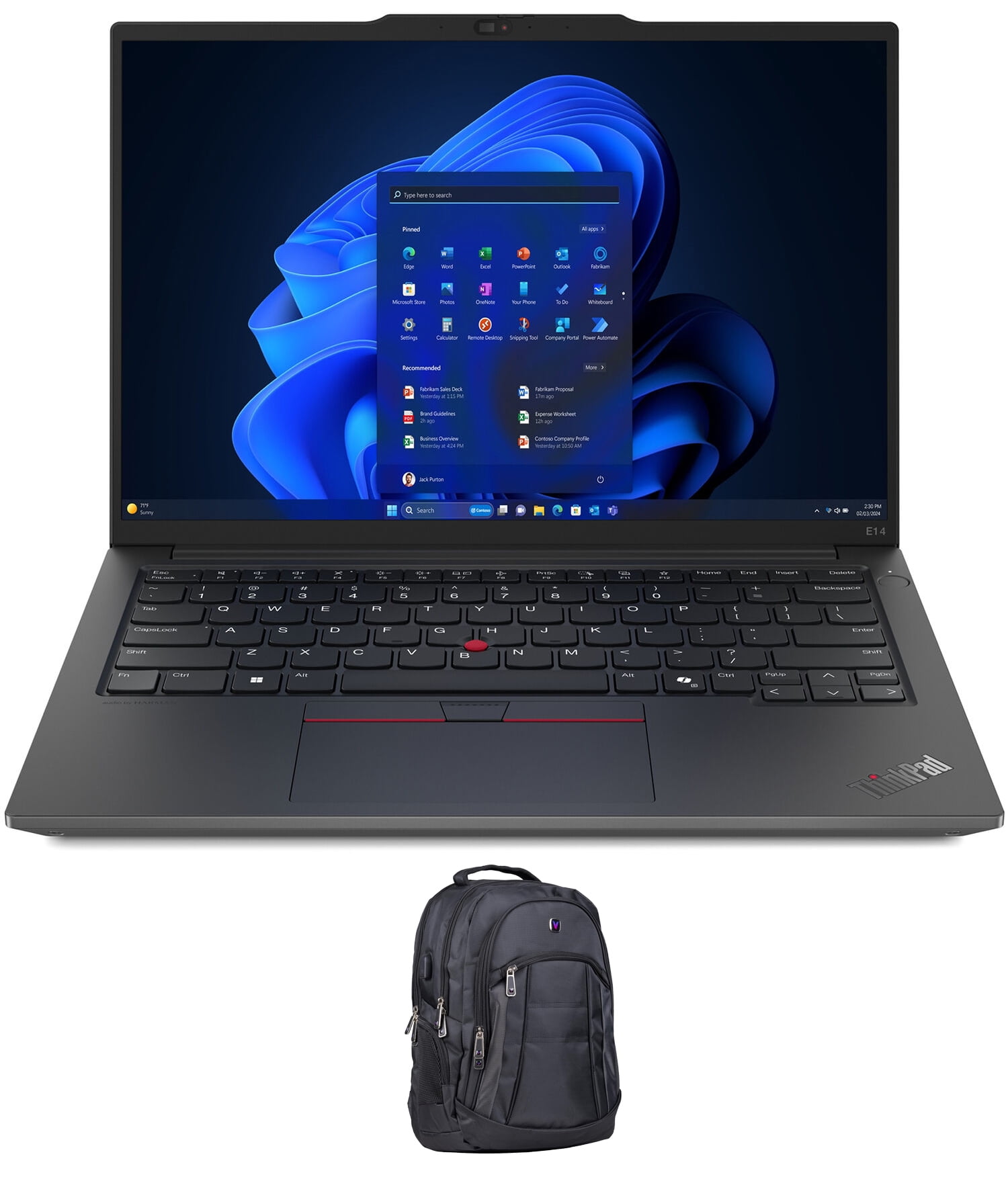 Lenovo ThinkPad E14 Gen 6 School/Business Laptop (Intel Ultra 5-125U 12 ...