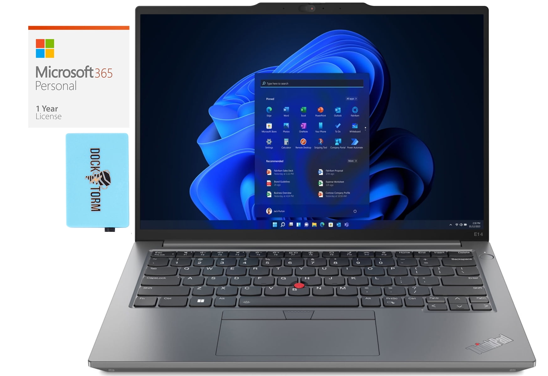 Lenovo ThinkPad E14 Home/Business Laptop (AMD Ryzen 5 7530U 6-Core, 14 ...
