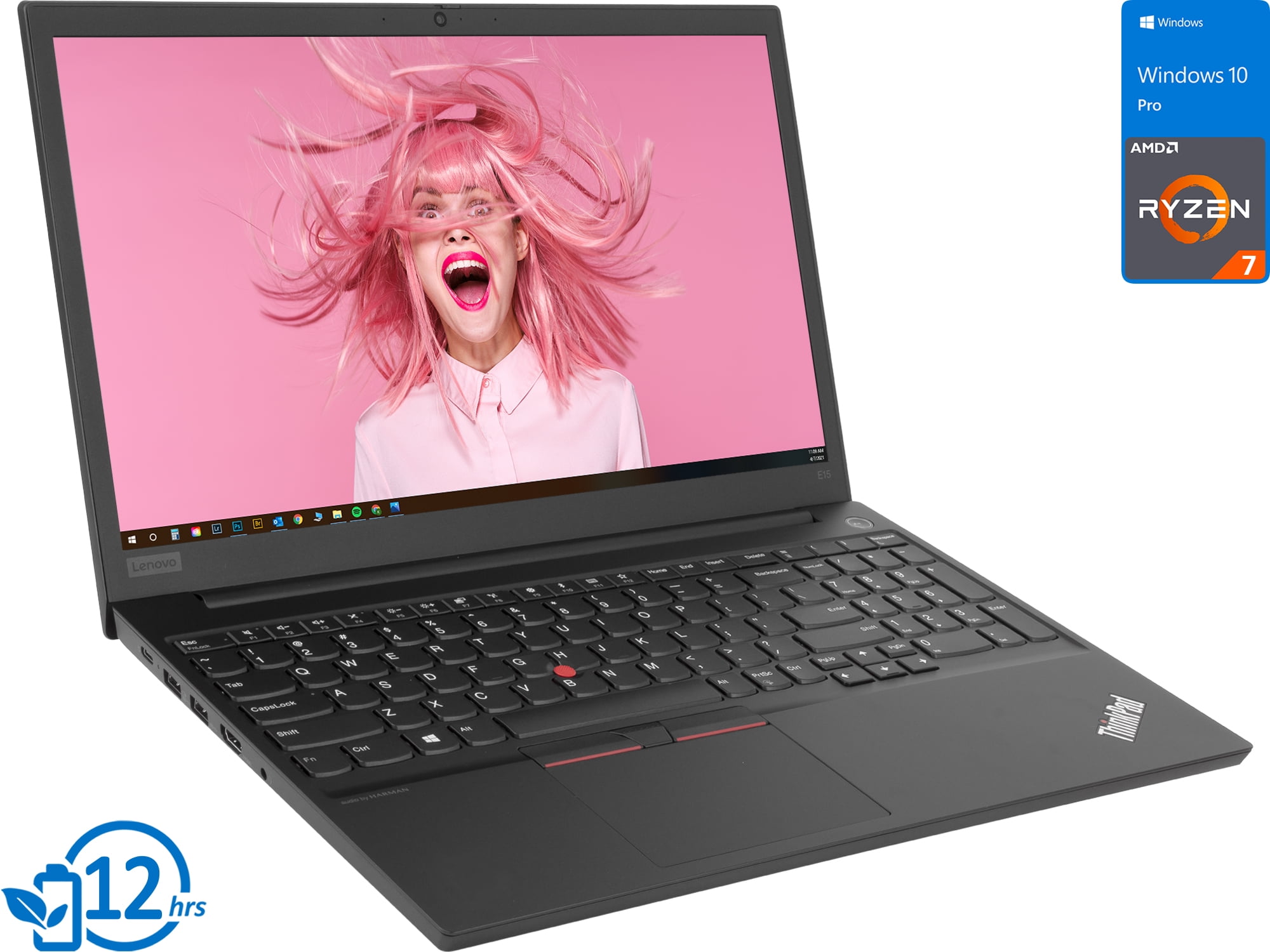 Lenovo ThinkPad E15 Notebook, 15.6" IPS FHD Display, AMD Ryzen 7 4700U ...