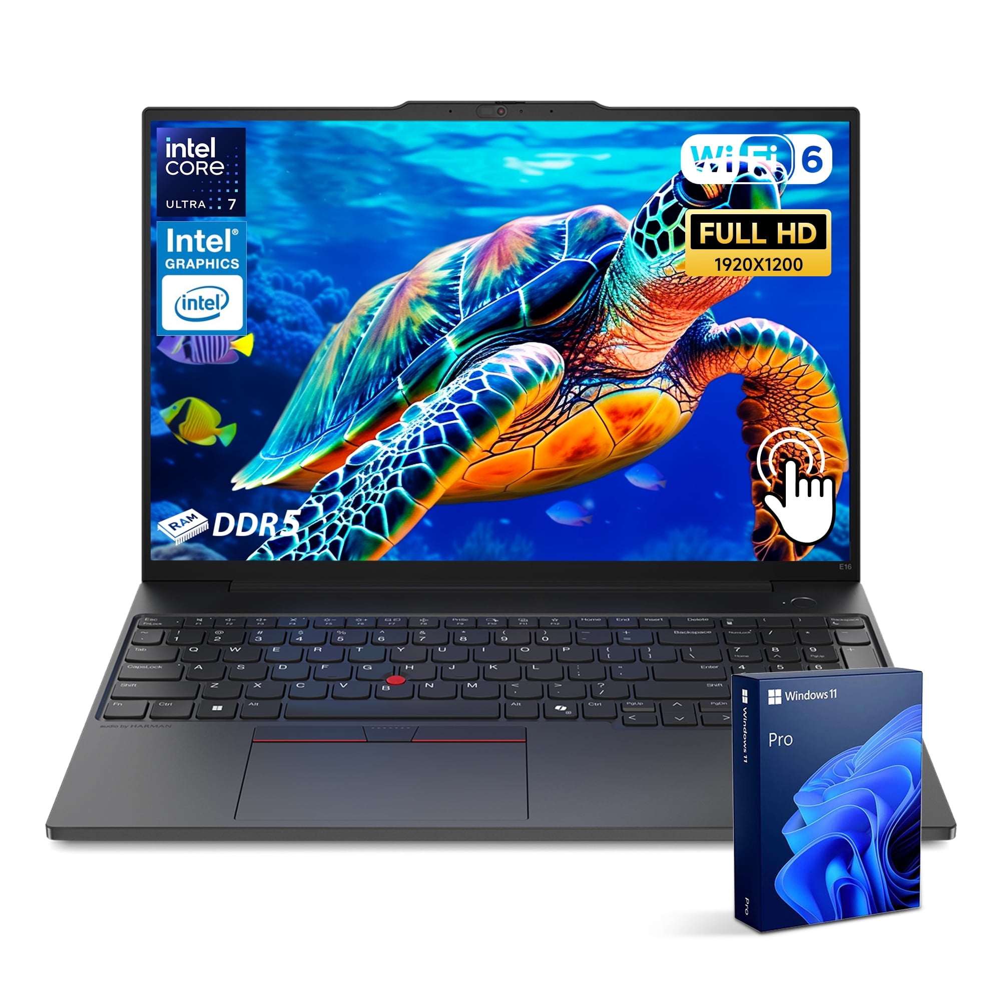 Lenovo ThinkPad E16 16" FHD+ Touchscreen Laptop, Intel Core Ultra 7 ...