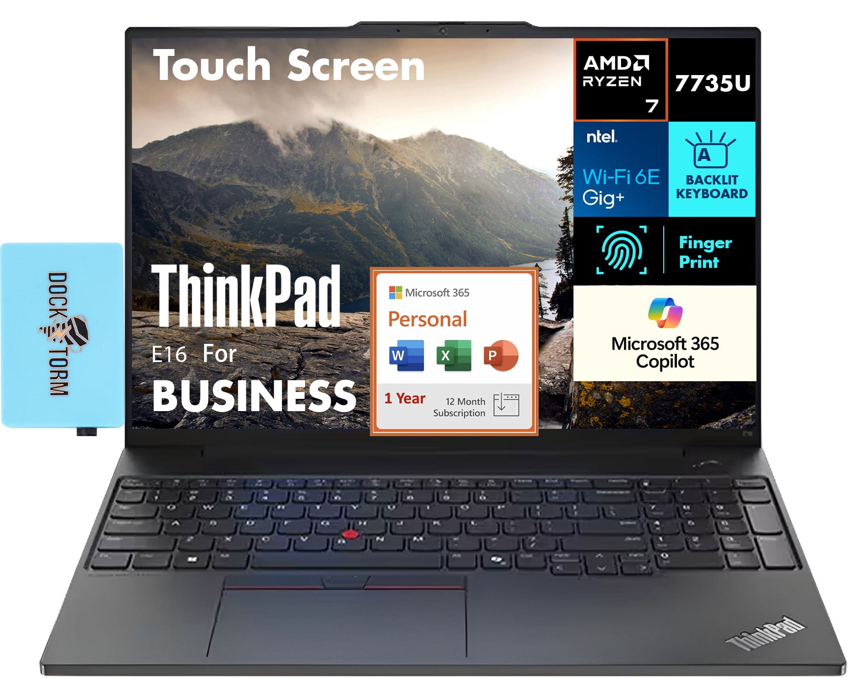 Lenovo ThinkPad E16 Business Laptop 16.0in Touchscreen WUXGA Display ...