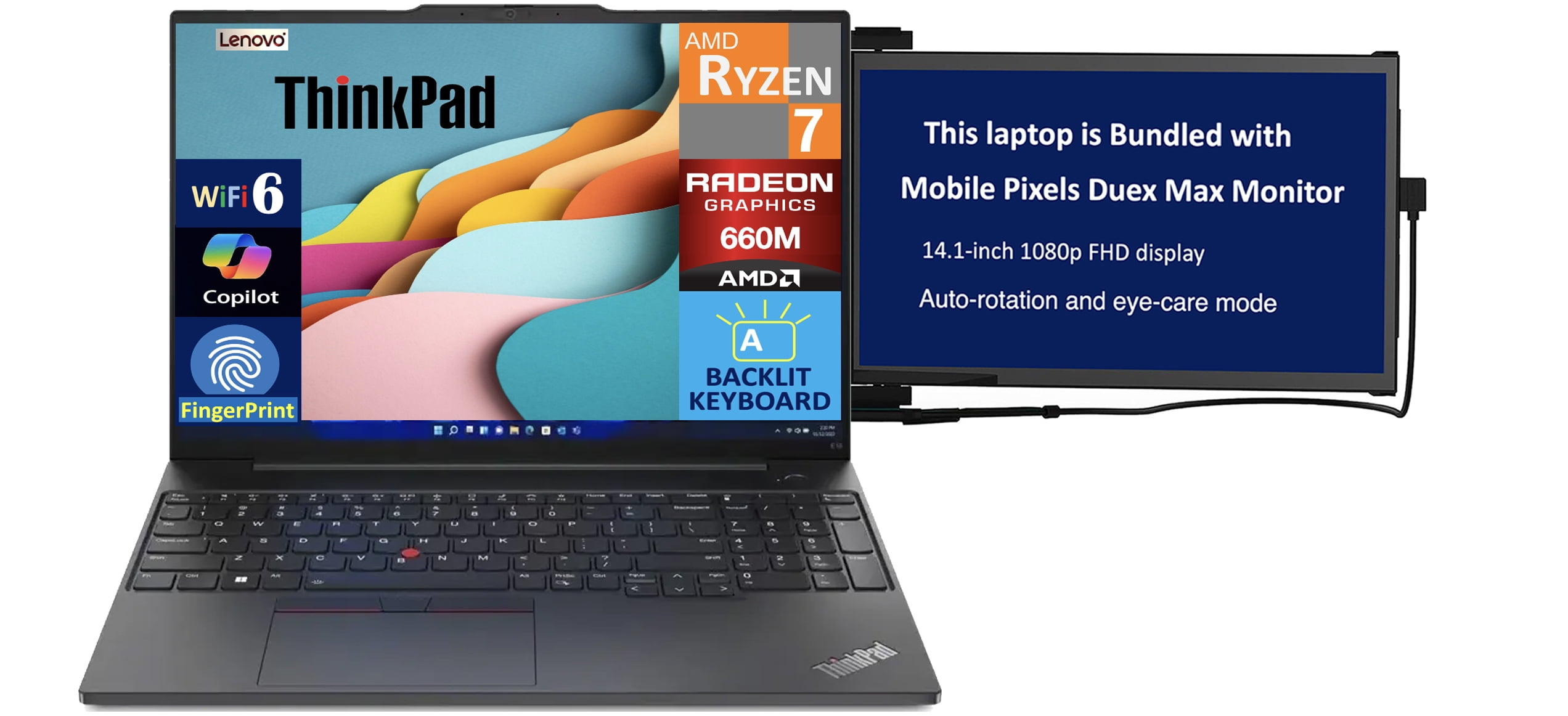 Lenovo ThinkPad E16 Business Laptop 16.0in WUXGA Display (AMD Ryzen 7 ...