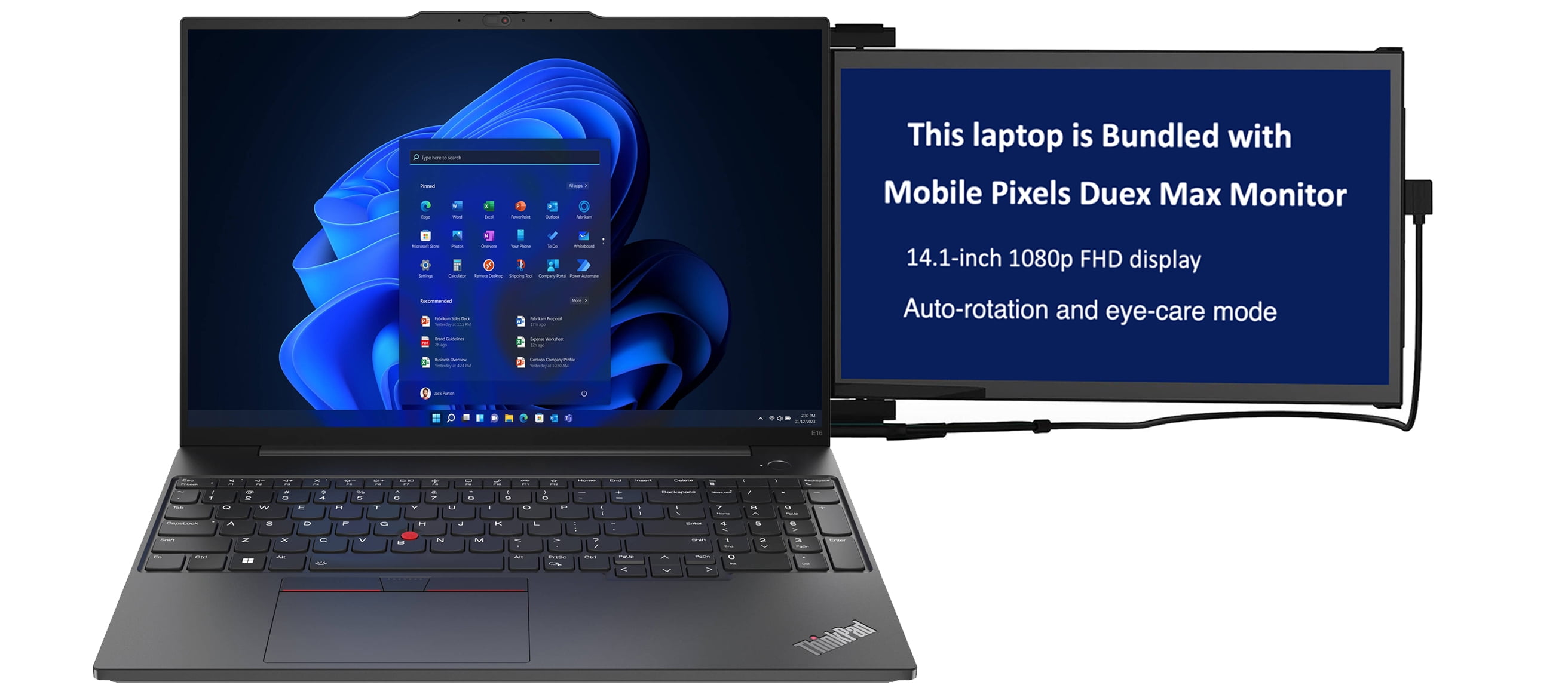Lenovo ThinkPad E16 Business Laptop (AMD Ryzen 5 7530U 6-Core, 40GB RAM ...