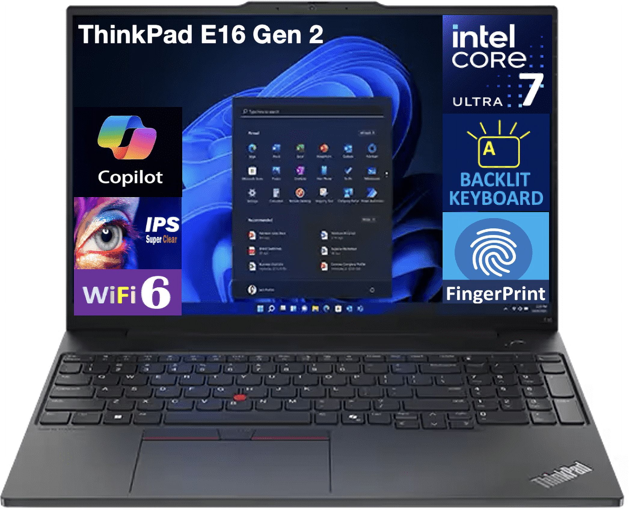 Lenovo ThinkPad E16 Gen 2 Business Laptop 16.0in IPS FHD Display (Intel ...