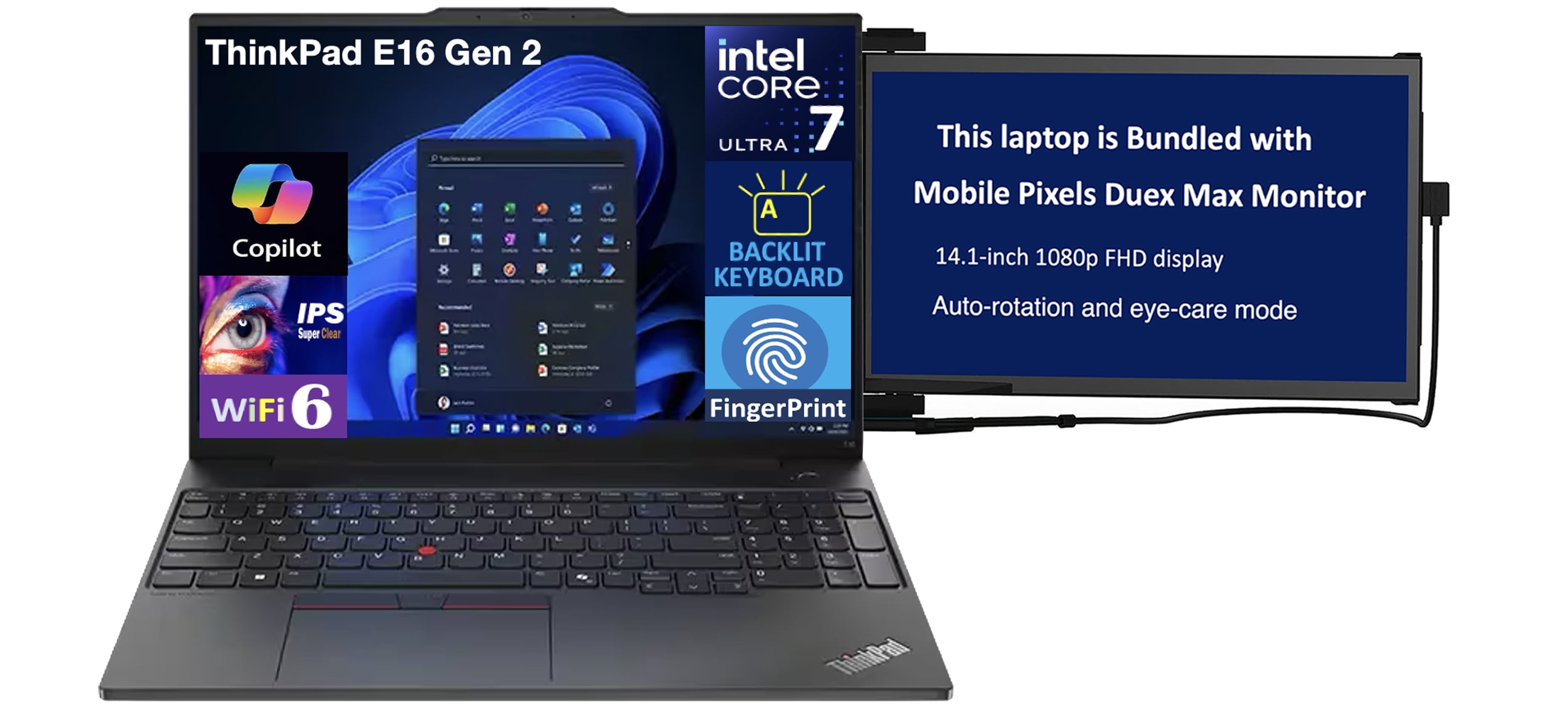 Lenovo ThinkPad E16 Gen 2 Business Laptop 16.0in IPS FHD Display (Intel ...