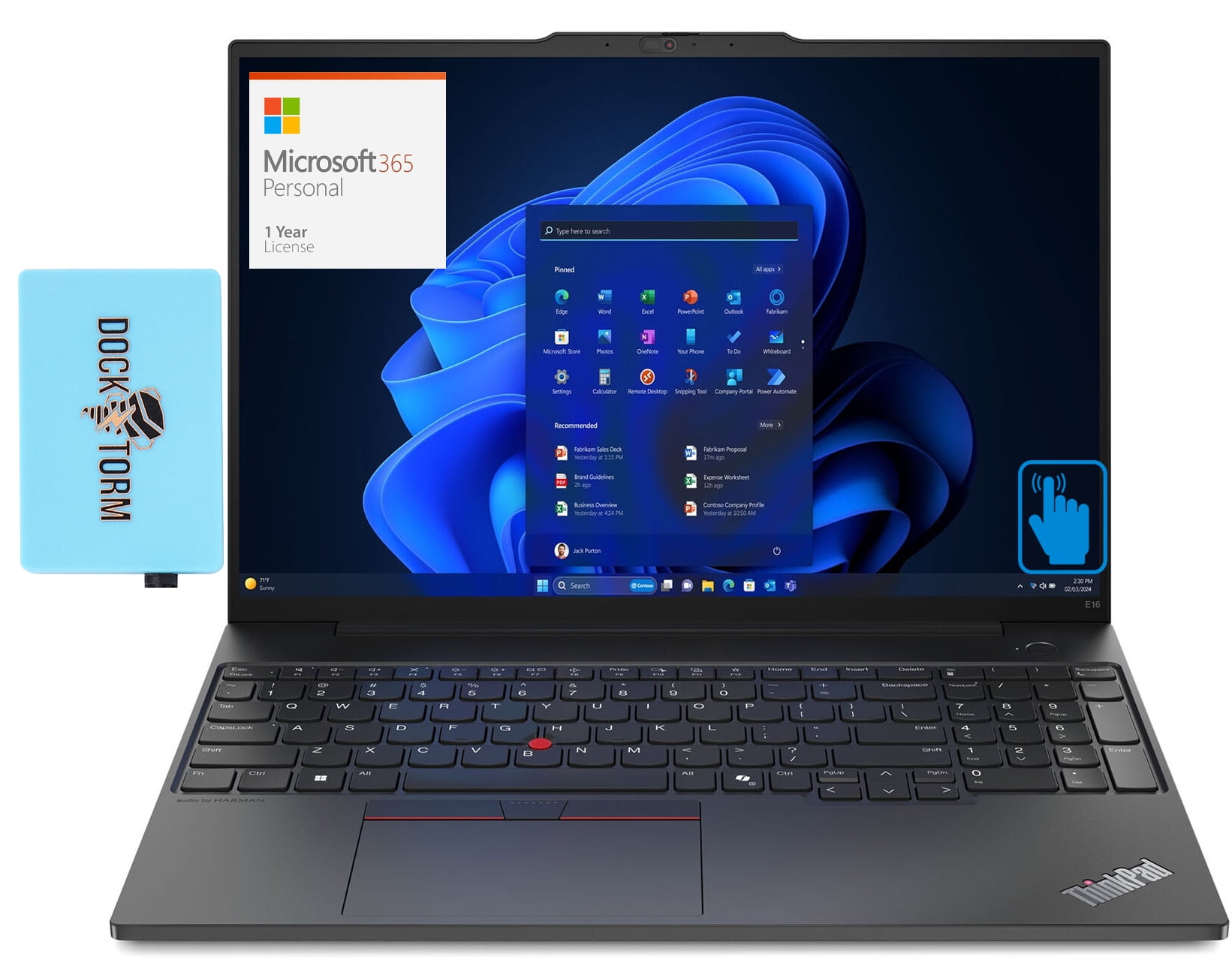 Lenovo ThinkPad E16 Gen 2 Home/Business Laptop (Intel Ultra 5-125U 12 ...