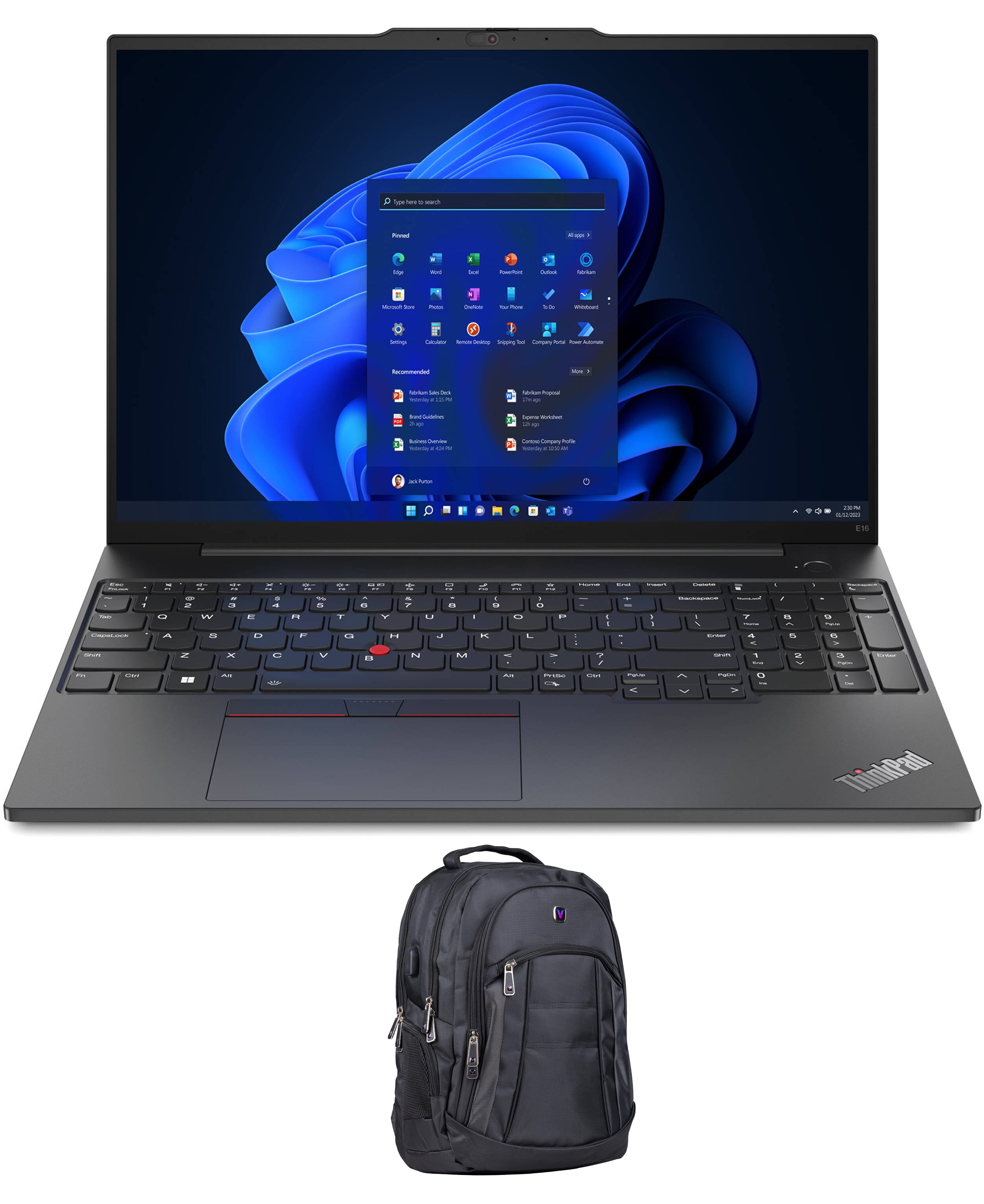 Lenovo ThinkPad E16 Laptop (AMD Ryzen 5 7530U 6-Core, 16.0in 60 Hz Wide UXGA (1920x1200), AMD ...