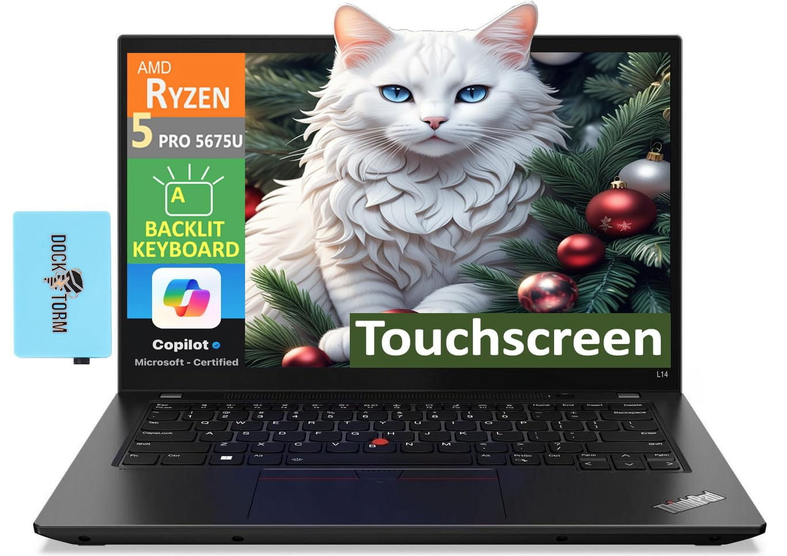 Lenovo ThinkPad L14 Gen 3 Touchscreen 14.0" FHD IPS Business Laptop (AMD Ryzen 5 PRO 5675U ...