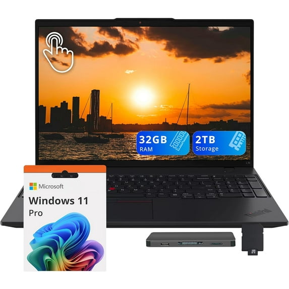 Lenovo ThinkPad L16 G2 16" WUXGA Touchscreen Laptop, Intel Ultra 5 225U ...
