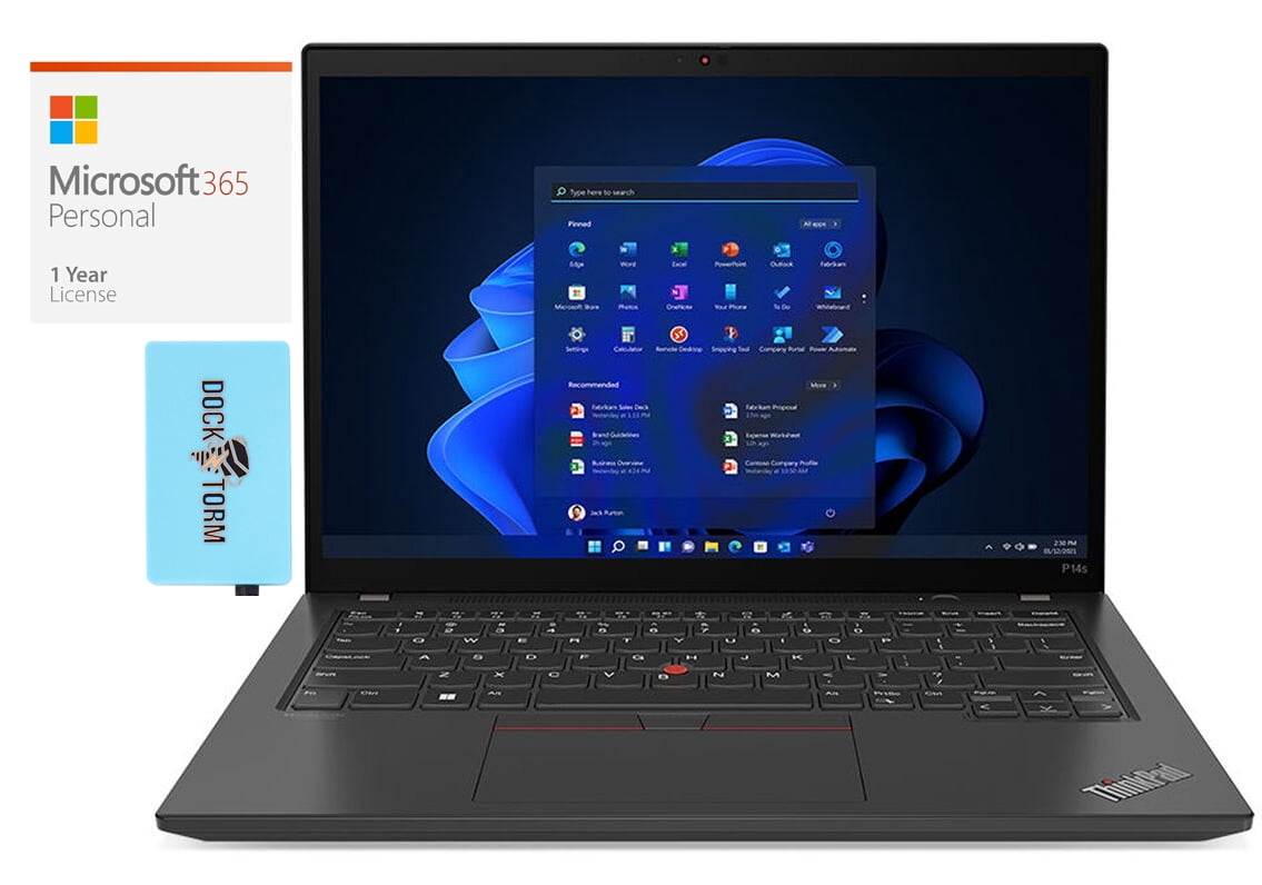 Lenovo ThinkPad P14s Gen 3 Home/Business Laptop (Intel i7-1270P 12-Core ...
