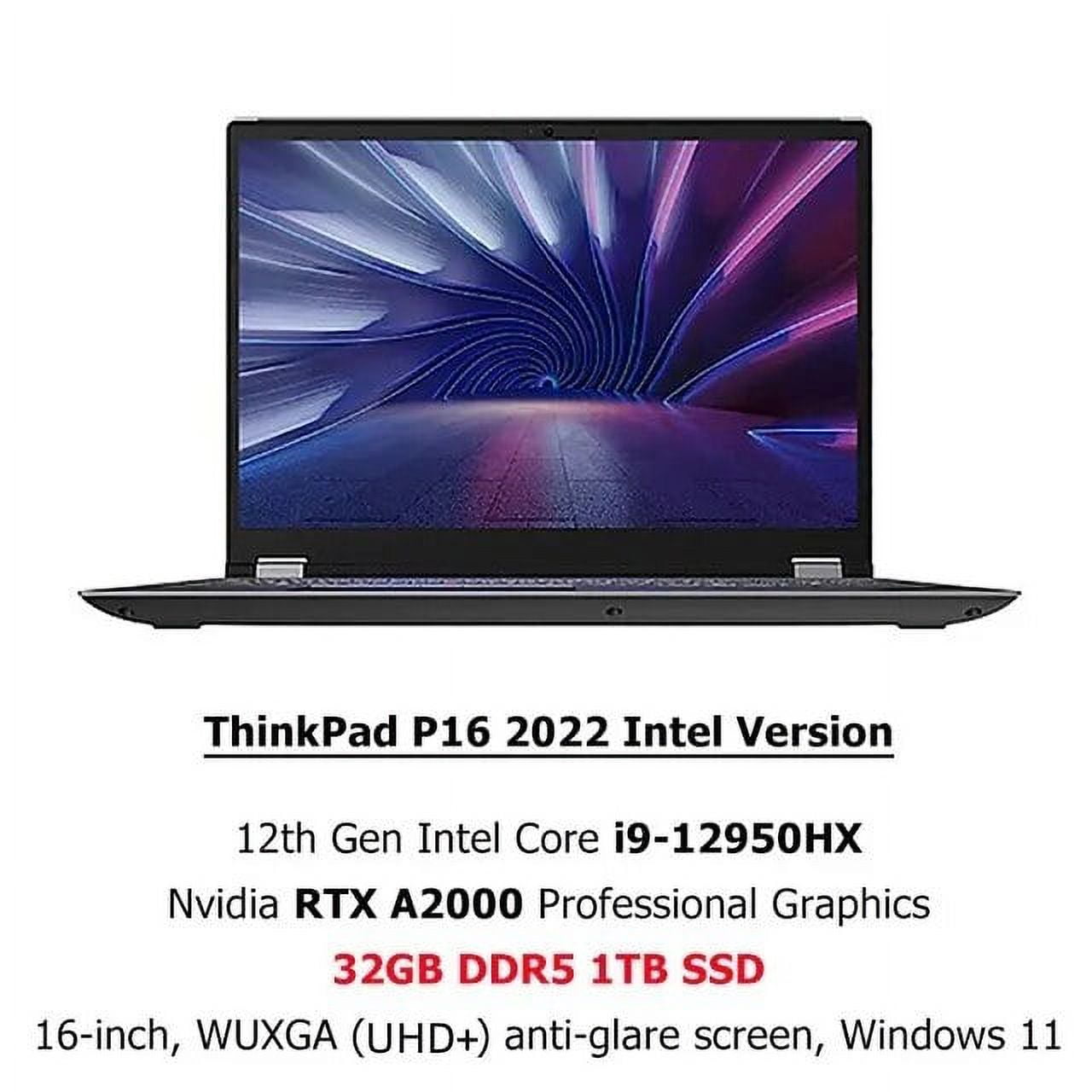 Lenovo ThinkPad P16 2022 Intel Core i7-12800HX/i9-12950HX Nvidia RTX A1000/A2000/A3000 16G/32G ...