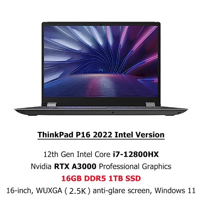 Lenovo ThinkPad P16 2022 Intel Core i7-12800HX/i9-12950HX Nvidia RTX ...