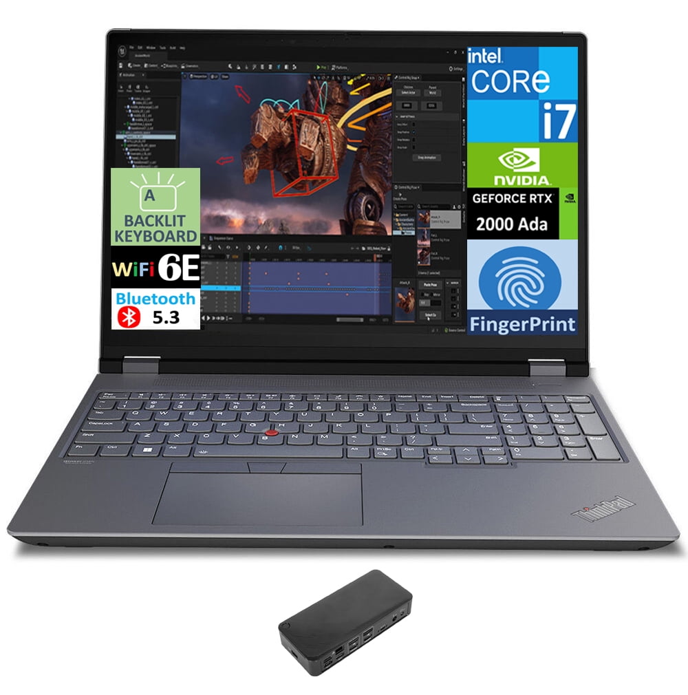 Lenovo ThinkPad P16 Gen 2 Workstation Laptop 16.0in IPS 4K Display ...