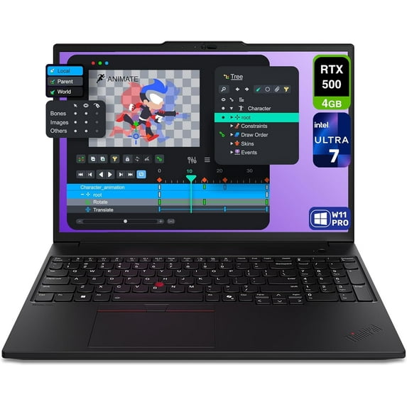 Lenovo ThinkPad P16s Gen 3 Mobile Workstation, Intel Ultra 7-155H, 32 ...