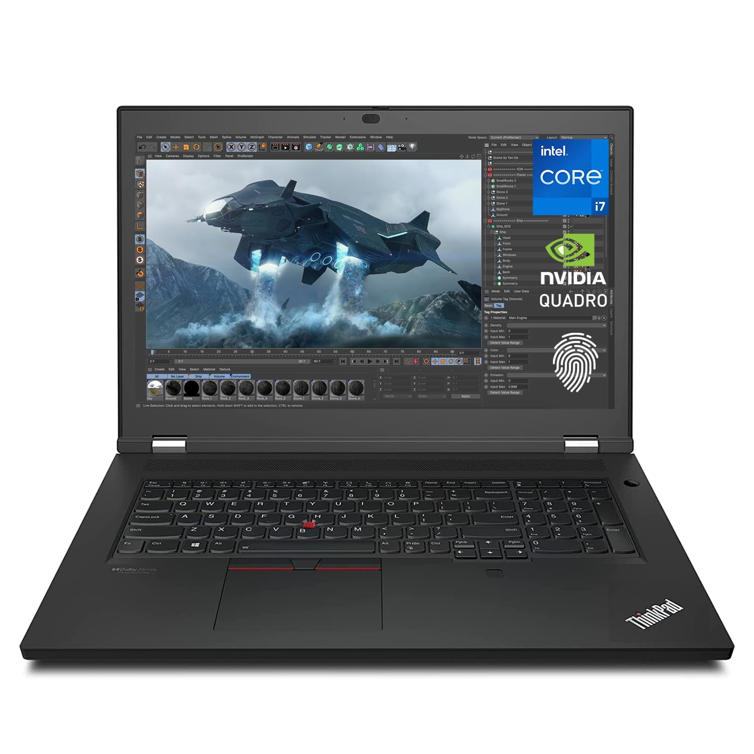 Lenovo ThinkPad P17 Gen 2 Mobile Workstation, 17.3" FHD Display, NVIDIA ...