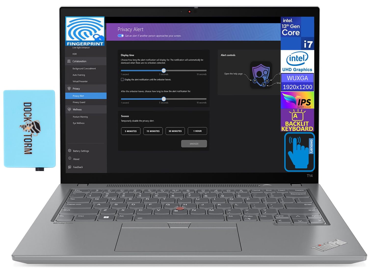 Lenovo ThinkPad T14 G4 Home & Business Laptop (Intel i7-1355U 10-Core ...