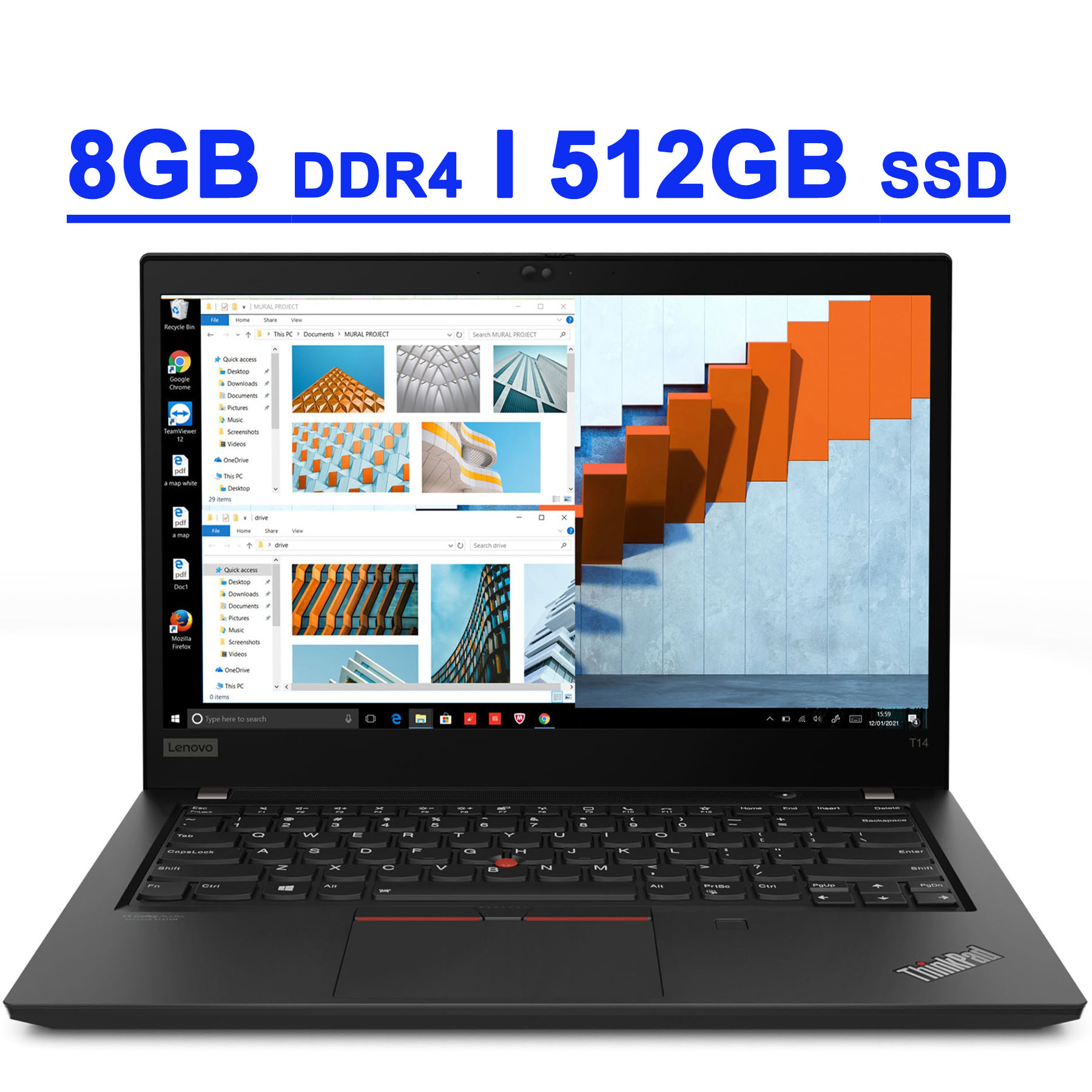 Lenovo ThinkPad T14 Gen 2 Premium Business Laptop 14” FHD IPS (400 nits ...