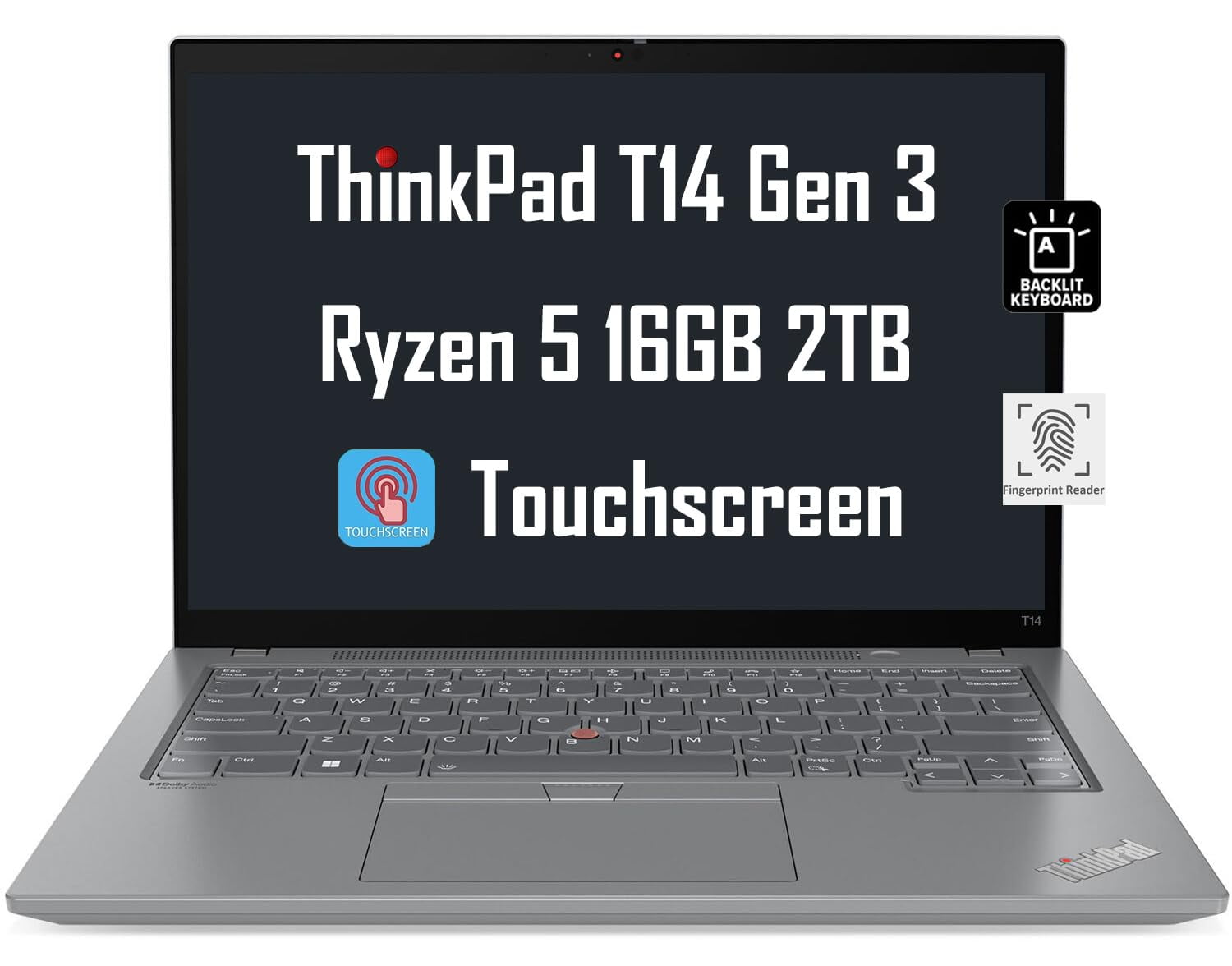 Lenovo ThinkPad T14 Gen 3 Business Laptop (14" FHD+ Touchscreen, AMD ...