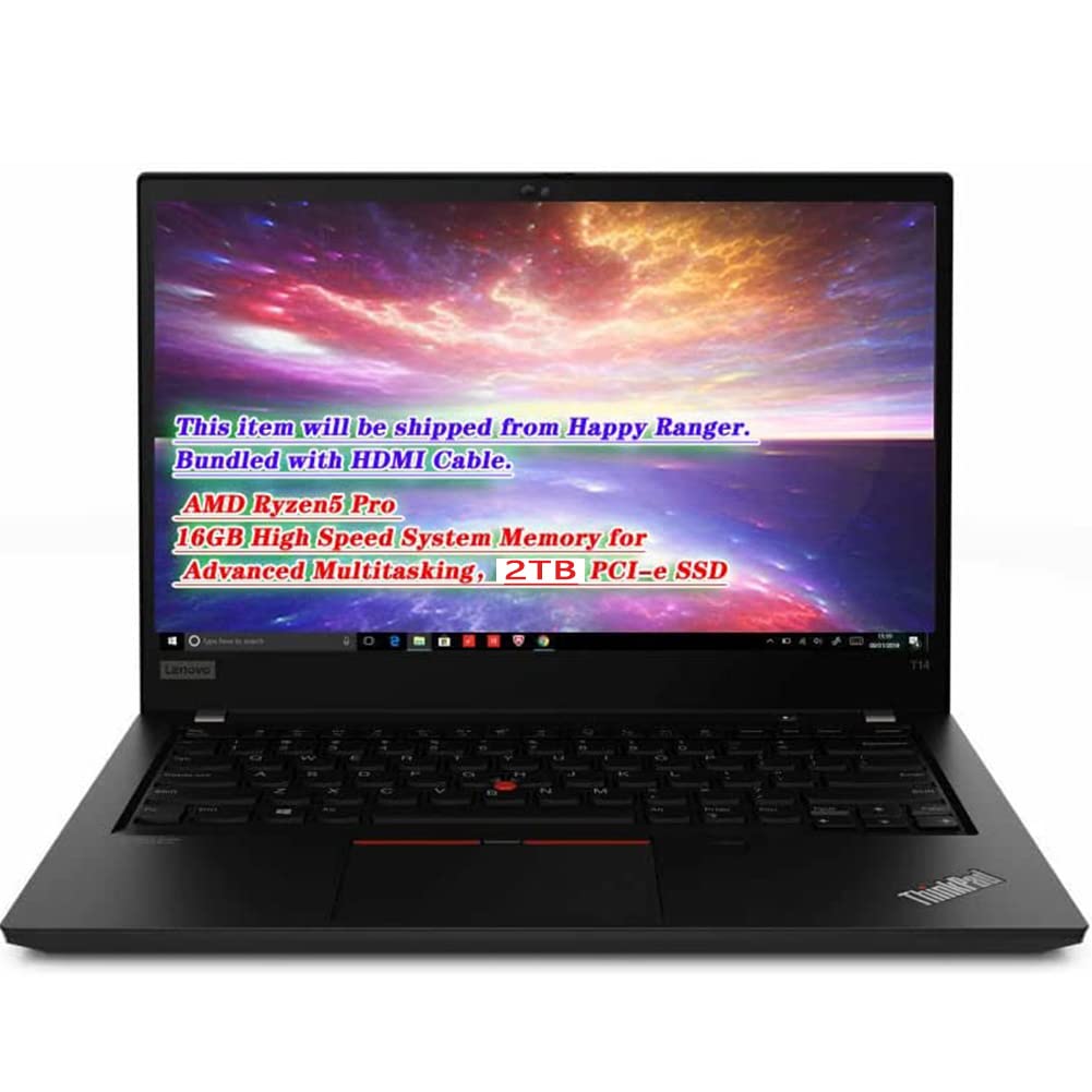 Lenovo ThinkPad T14 Light Laptop, AMD Ryzen5 Pro 4650U, 14.0" FHD IPS ...