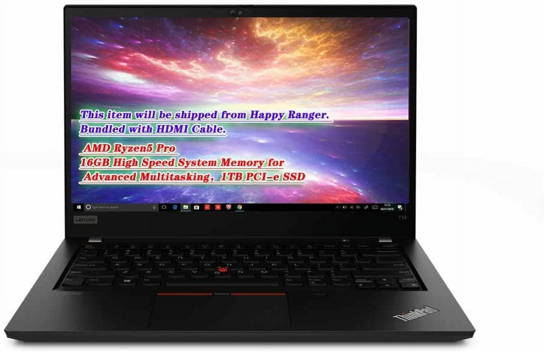 Lenovo ThinkPad T14 Light Laptop, AMD Ryzen5 Pro 4650U, 14.0" FHD IPS ...