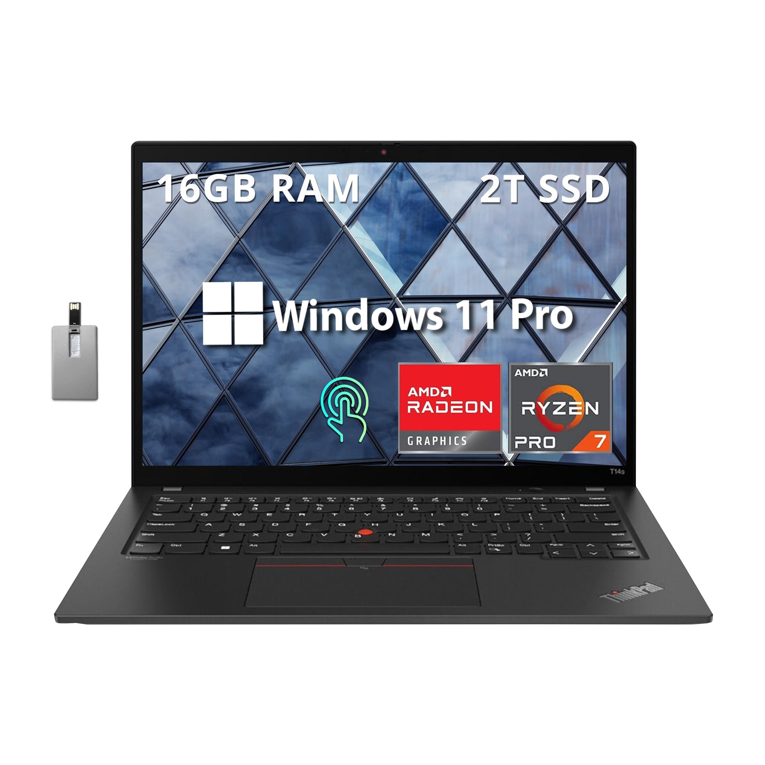 Lenovo ThinkPad T14s Gen 3 Laptop, 14'' WUXGA IPS Touchscreen Display ...