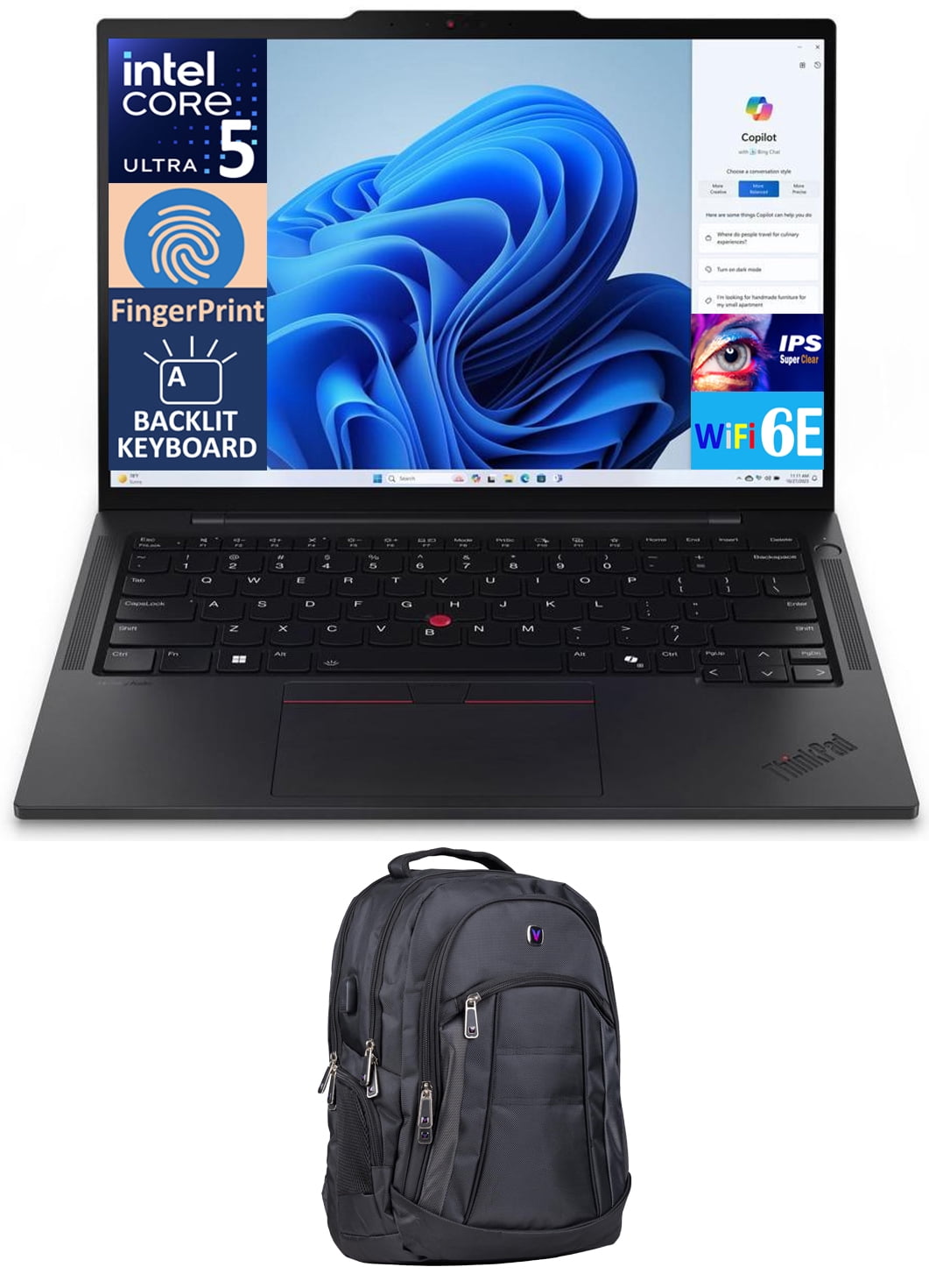 Lenovo ThinkPad T14s Gen 5 AI Powered Laptop 14.0in IPS WUXGA Display ...