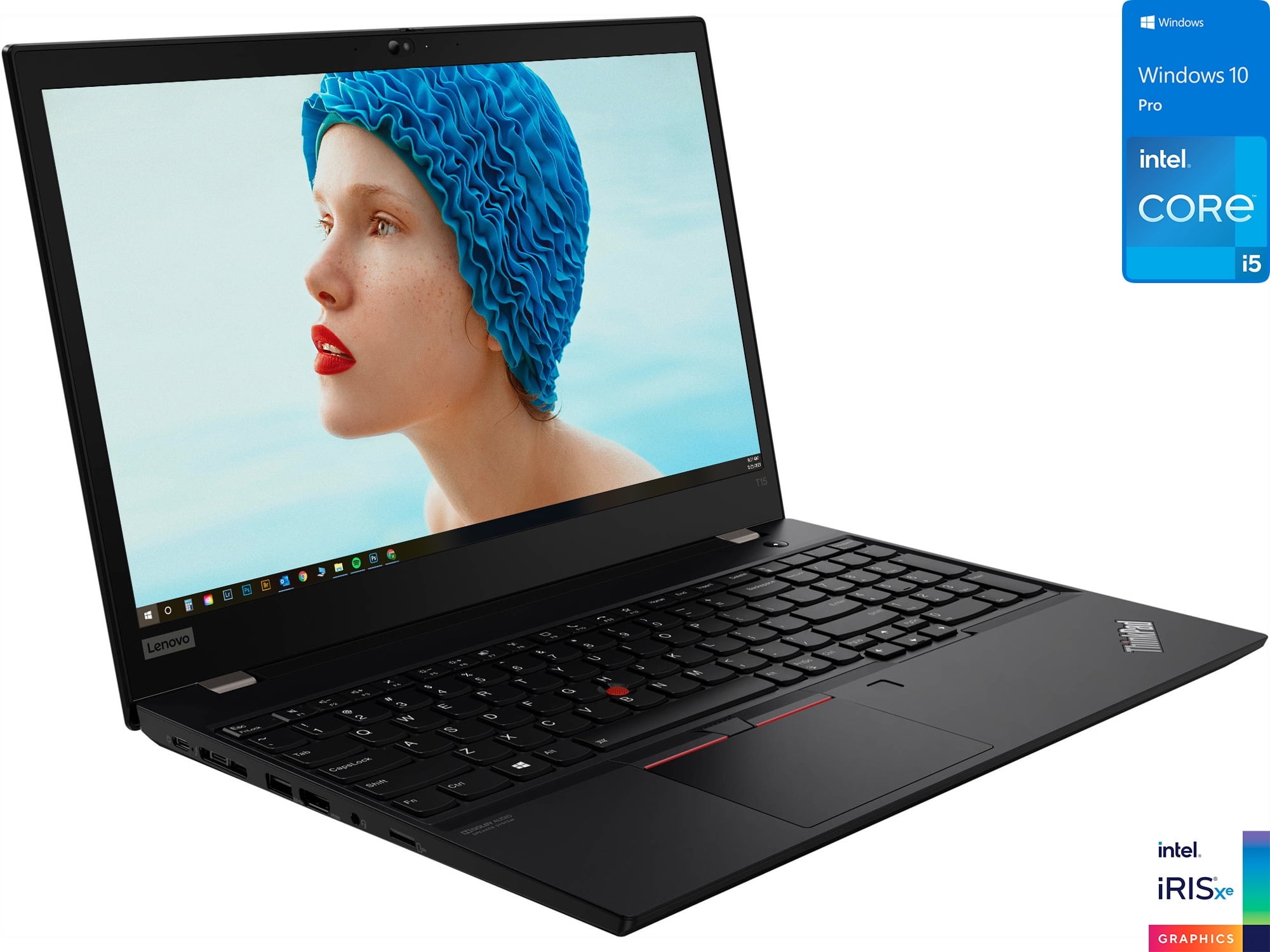 Lenovo ThinkPad T15 Gen 2 Laptop, 15.6" IPS FHD Touch Display, Intel ...