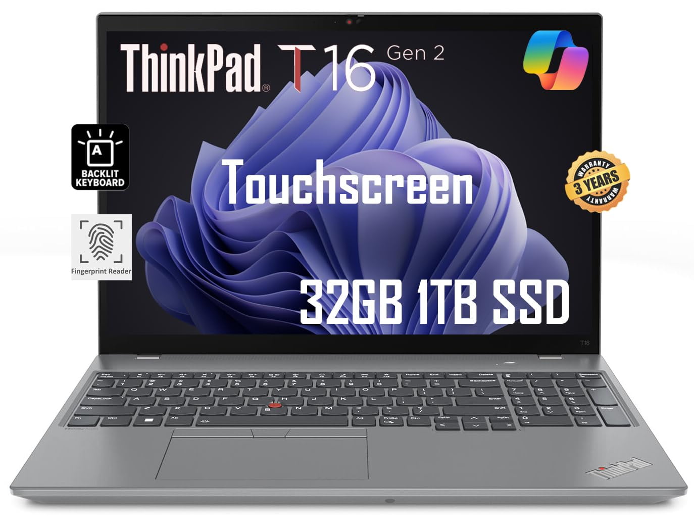 Lenovo ThinkPad T16 Business Workhorse Laptop (16" FHD+ Touchscreen ...